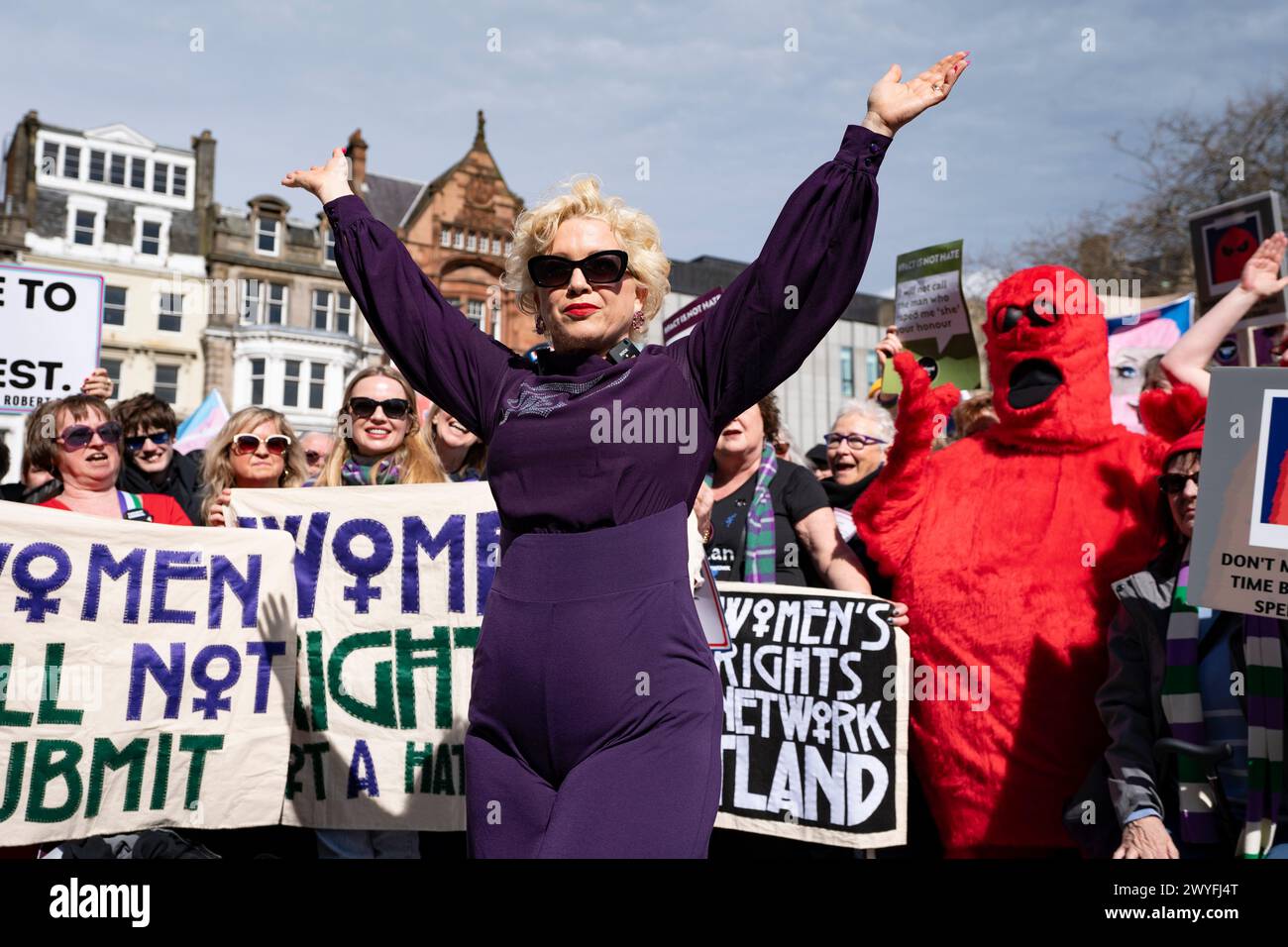 Pro trans protest hi-res stock photography and images - Alamy