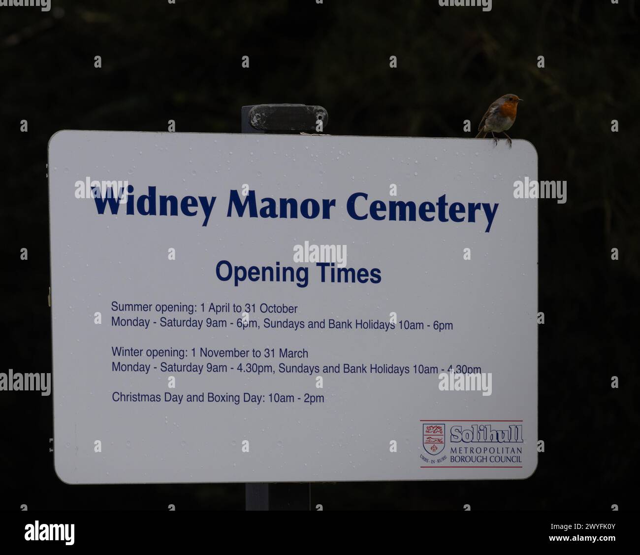 Cemetery uk sign hi-res stock photography and images - Alamy