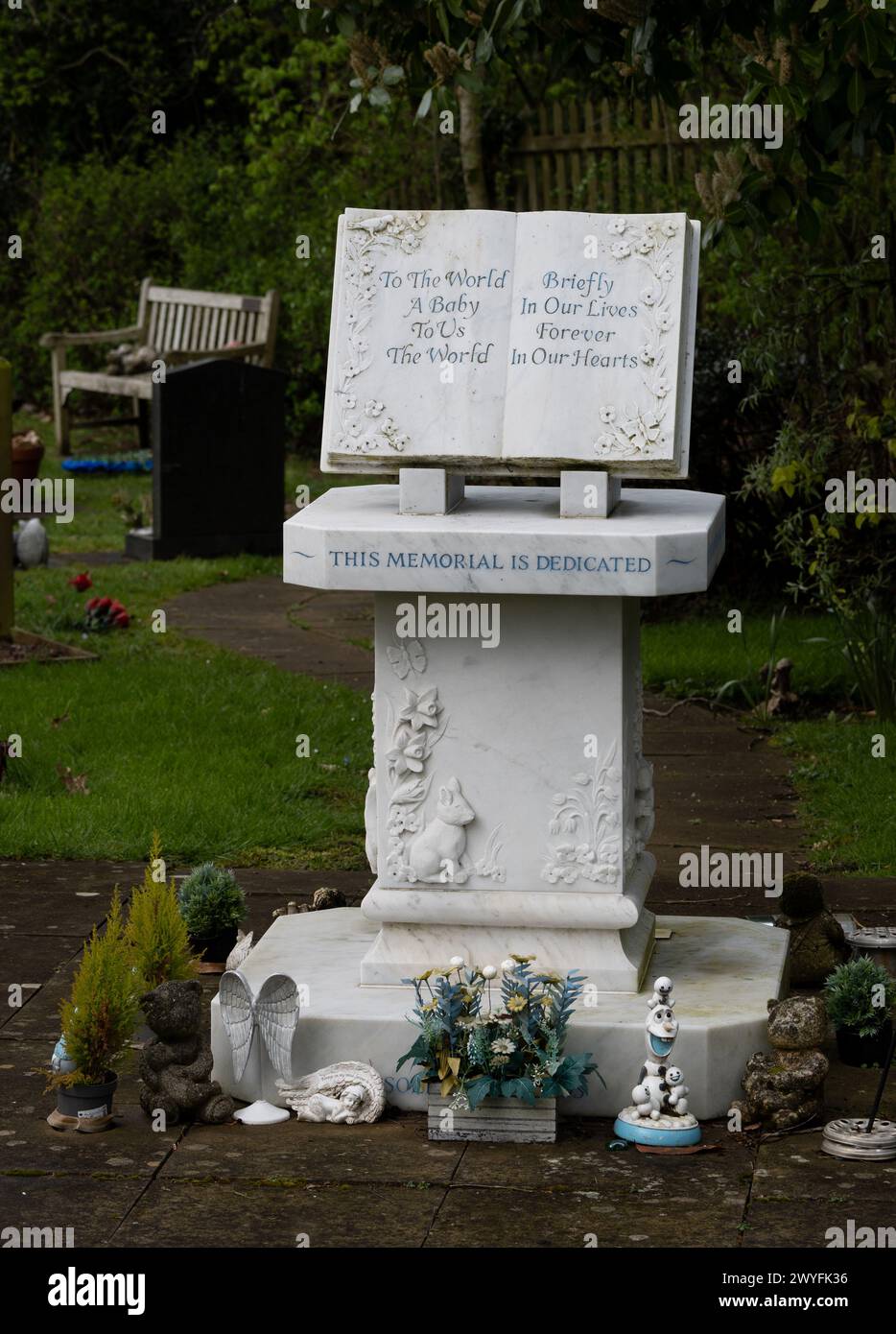 Children’s death memorial, Widney Manor cemetery, Solihull, West ...