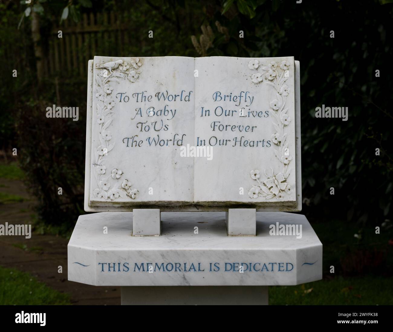 Children’s death memorial, Widney Manor cemetery, Solihull, West ...