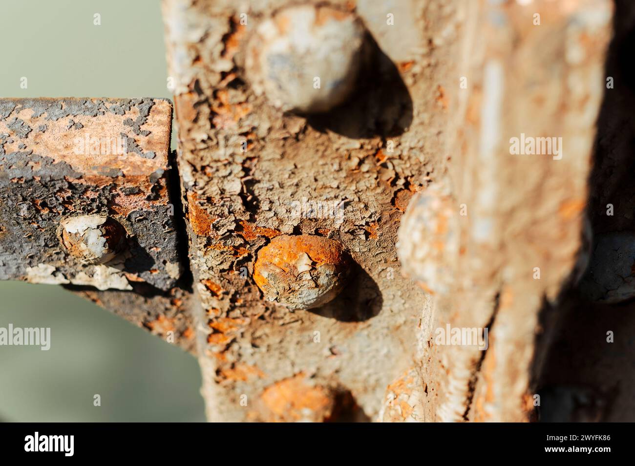 Iron rusted by time and bad weather Stock Photo - Alamy