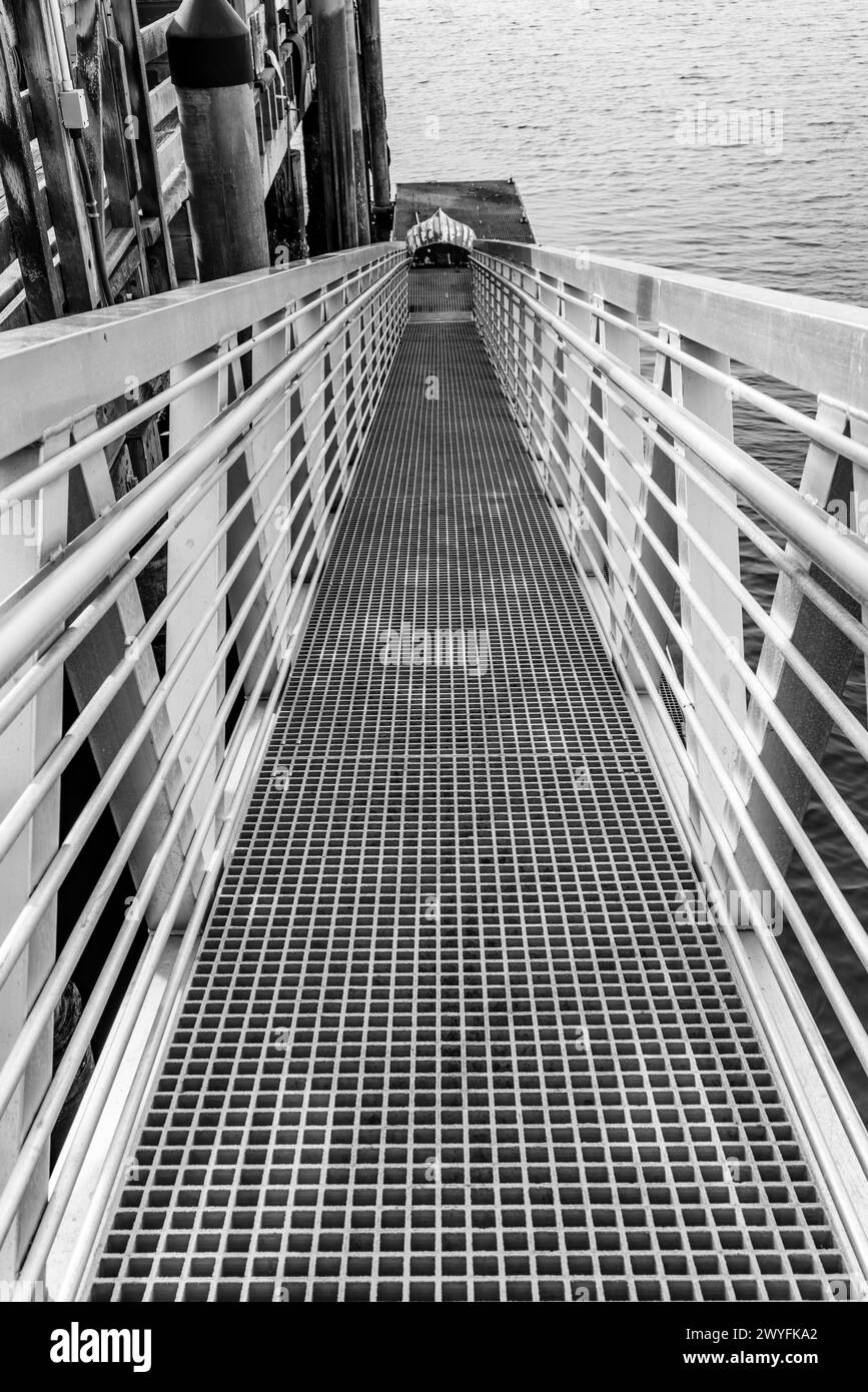 Ramp into water Black and White Stock Photos & Images - Alamy