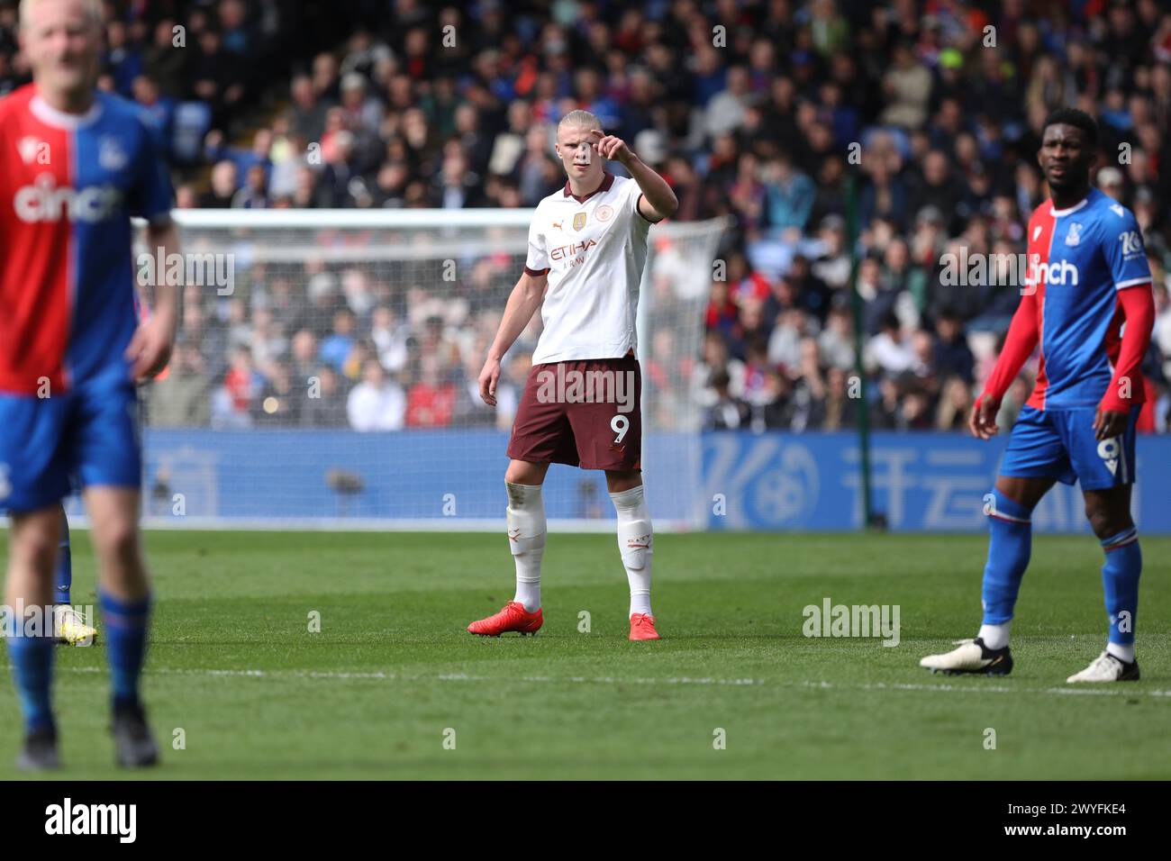 London, UK. 06th Apr, 2024. Erling Haaland of Manchester City during ...