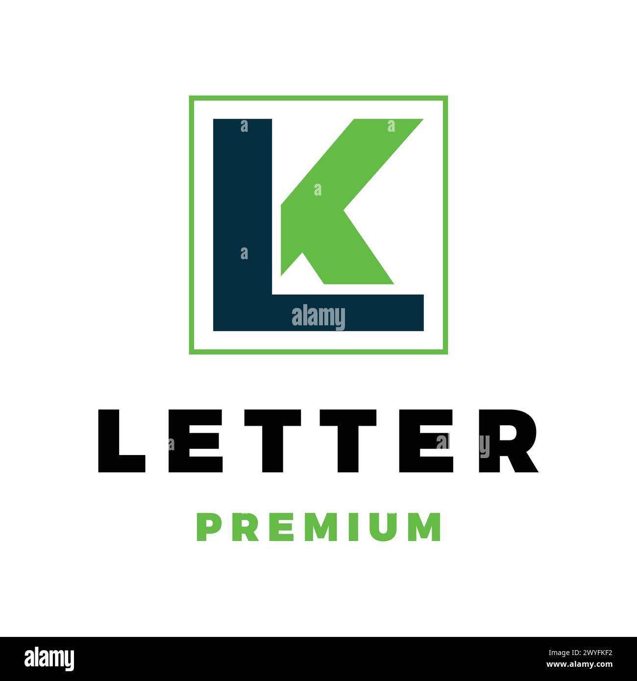 Initial Letter LK Icon Vector Logo Template Illustration Design Stock ...