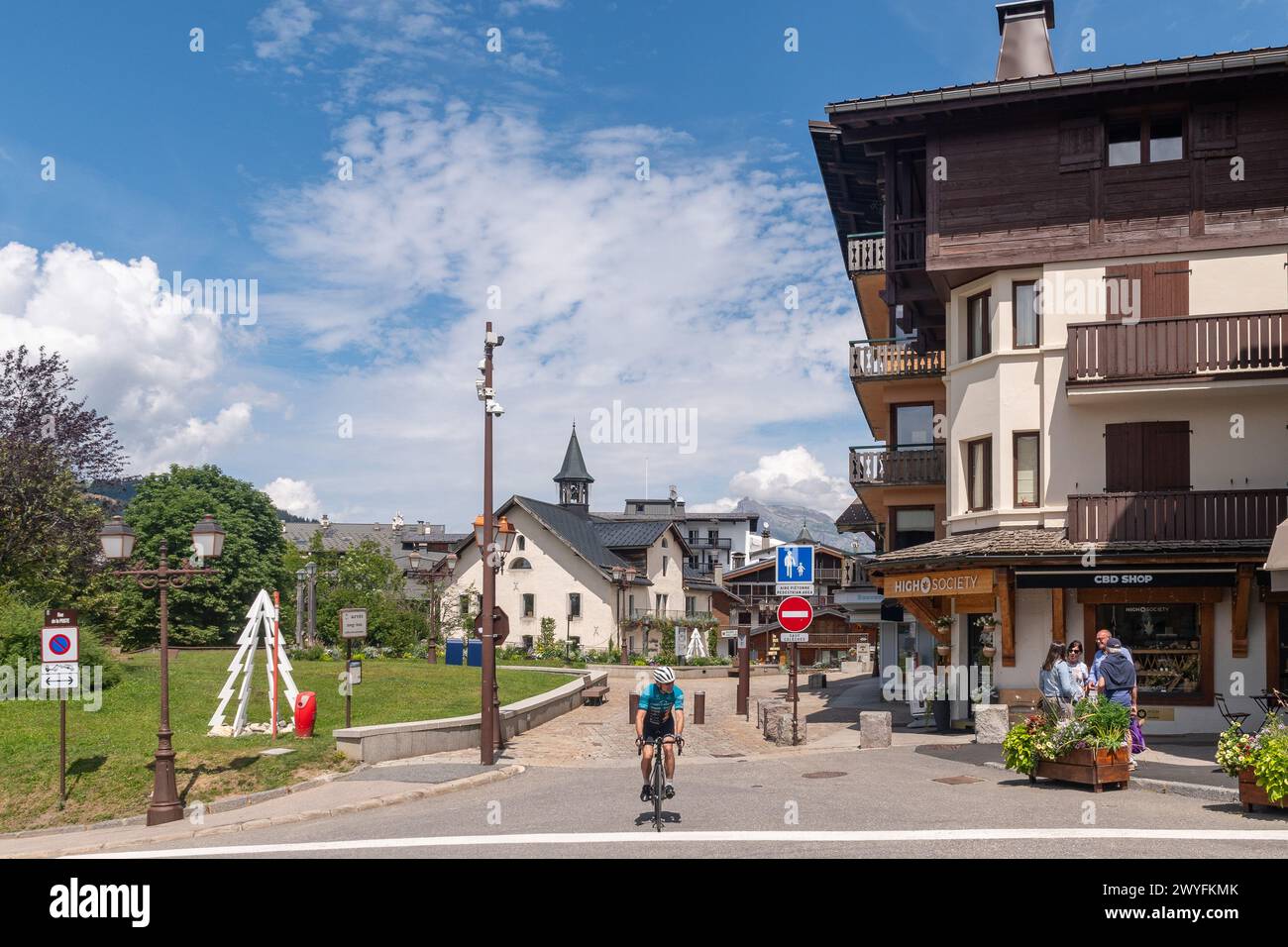 The alpine town, one of the most famous ski resorts in the world ...