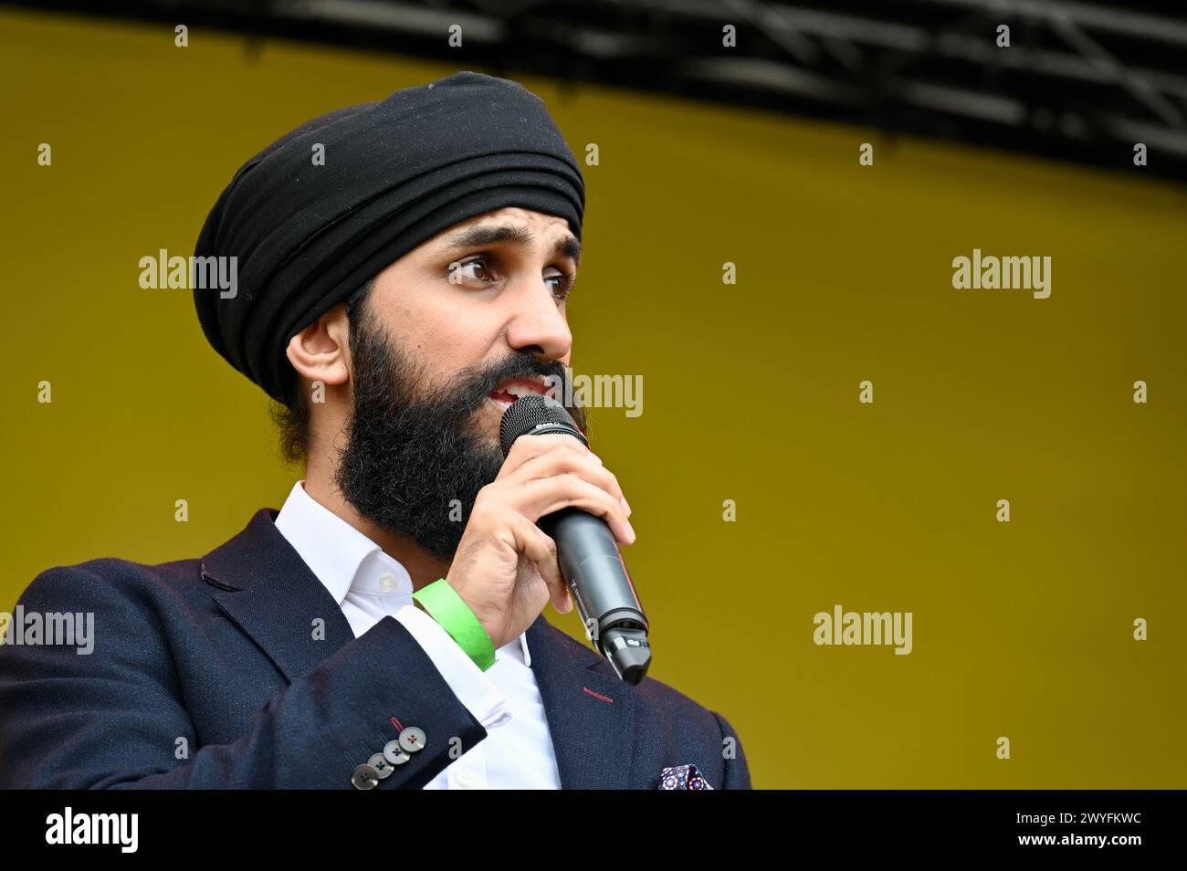 London, UK. Ex Apprentice contestant Virdi Mazaria, makes an appearance ...