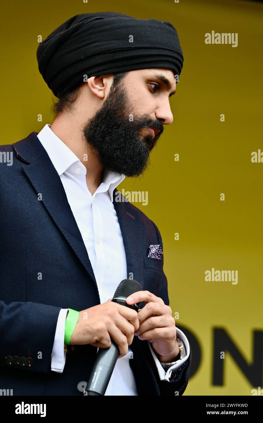 London, UK. Ex Apprentice contestant Virdi Mazaria, makes an appearance ...