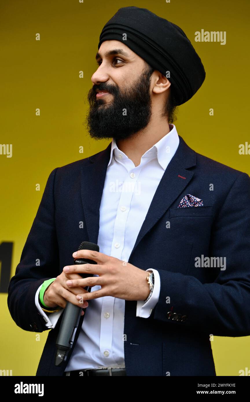 London, UK. Ex Apprentice contestant Virdi Mazaria, makes an appearance ...