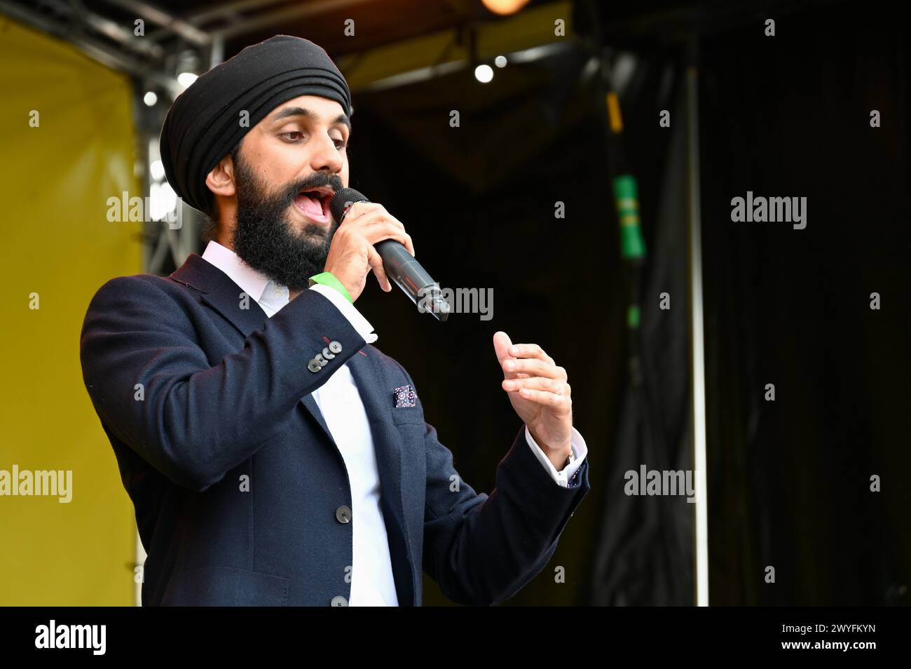 London, UK. Ex Apprentice contestant Virdi Mazaria, makes an appearance ...