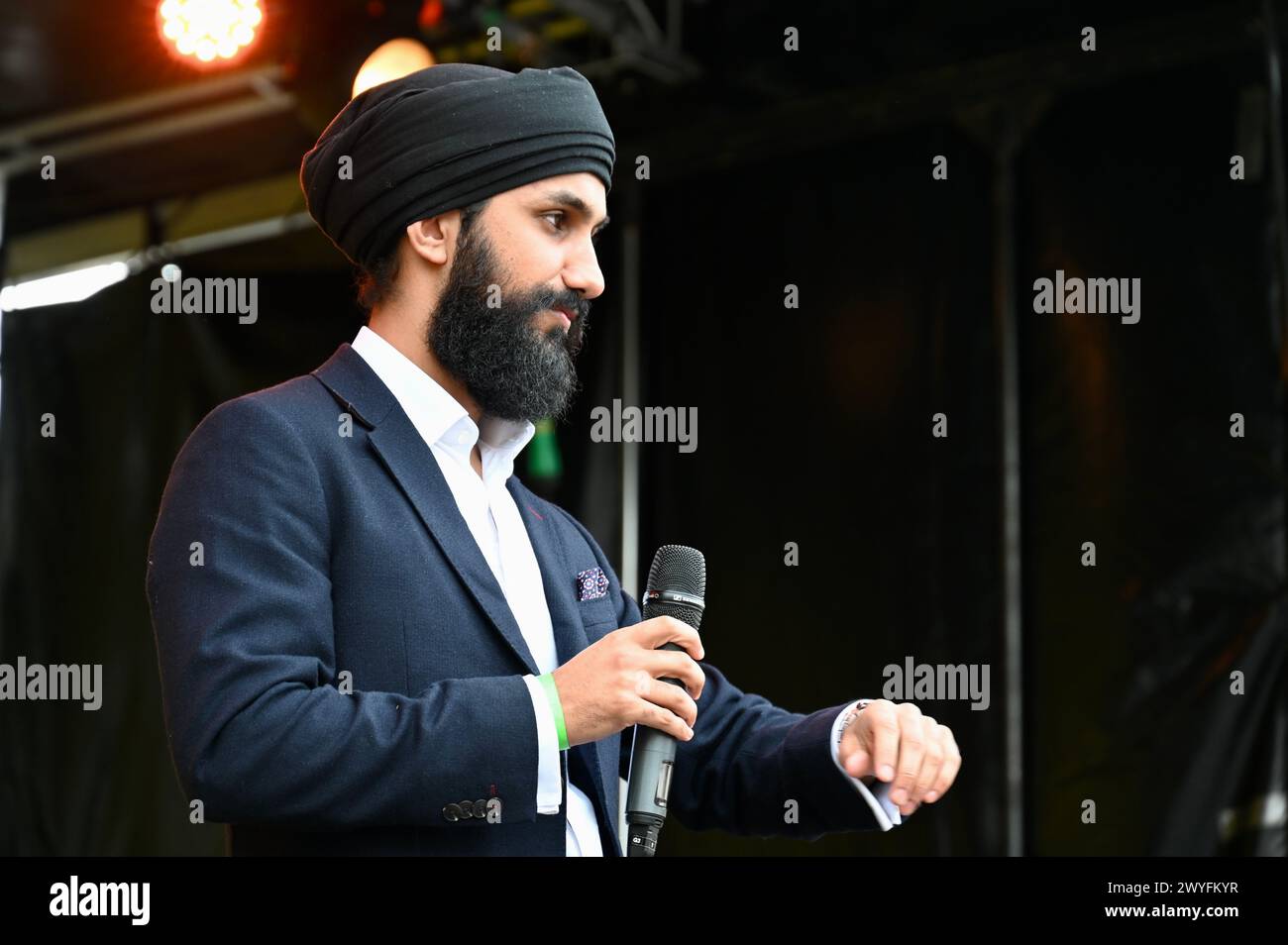 London, UK. Ex Apprentice contestant Virdi Mazaria, makes an appearance ...