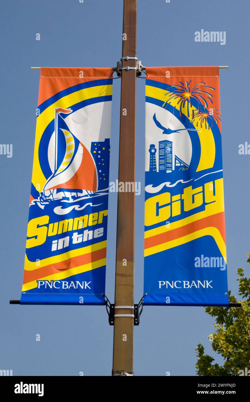 Baltimore, Maryland, U.S.A. - Baltimore City Banner Stock Photo - Alamy