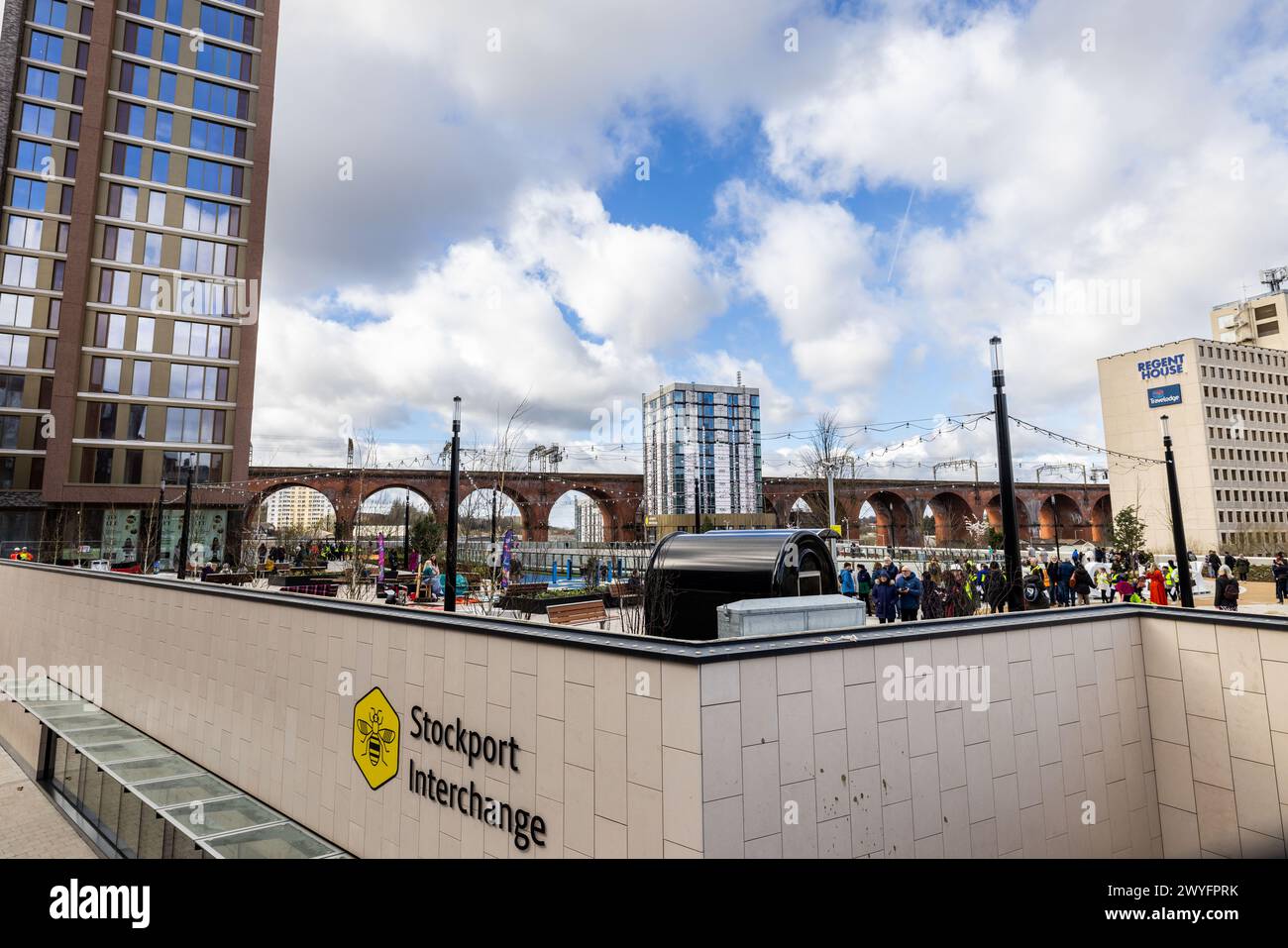 Stockport Transport Interchange and Viaduct Park official opening ...