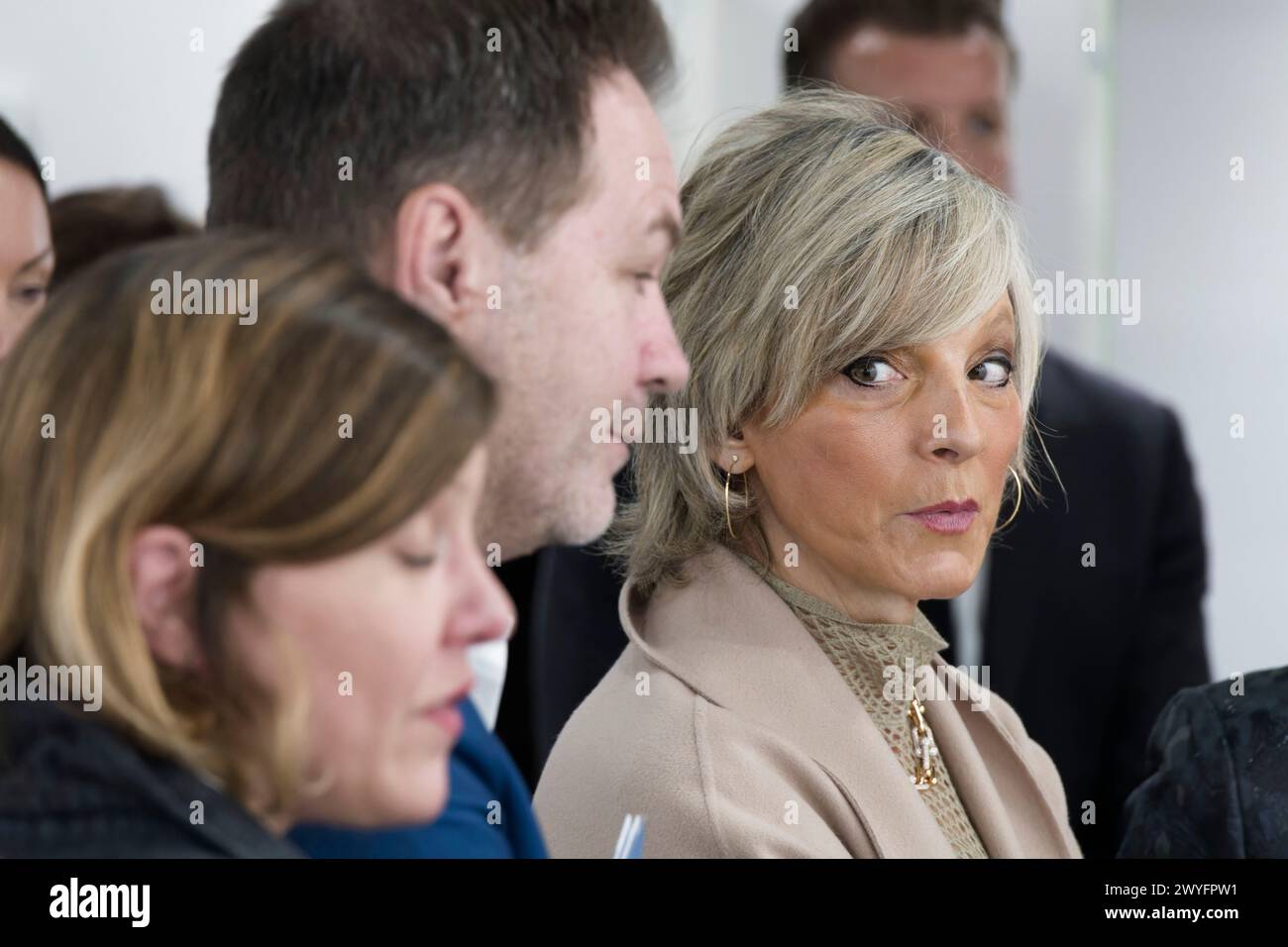 Paris, France. 5th Apr, 2024. Hélène Mercier-Arnault attends Art Paris ...