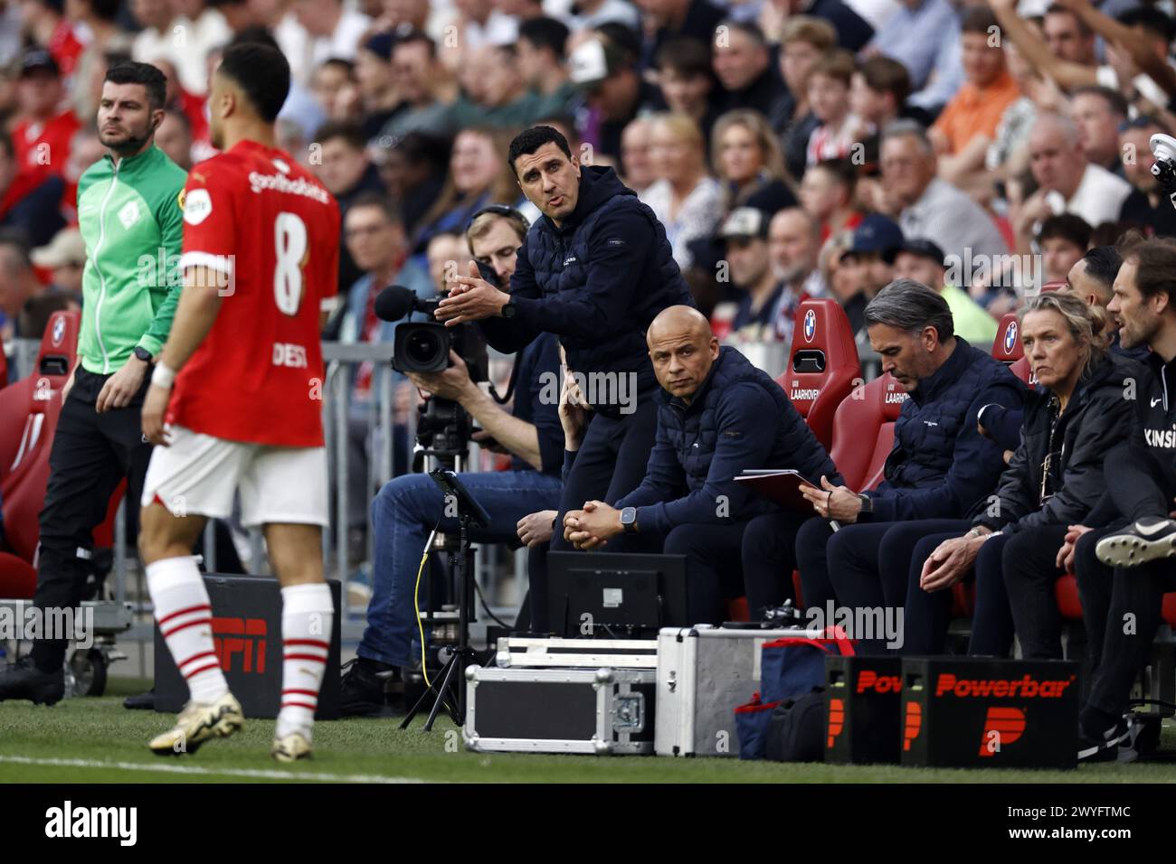 EINDHOVEN - AZ Alkmaar coach Maarten Martens during the Dutch ...