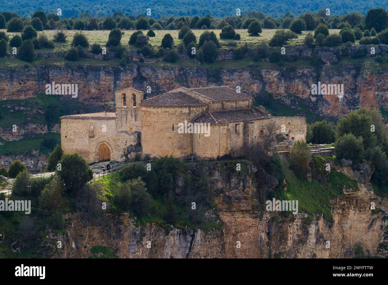 Ermitage of San Frutos, Hoces del Duraton Natural Park, Segovia, Spain ...