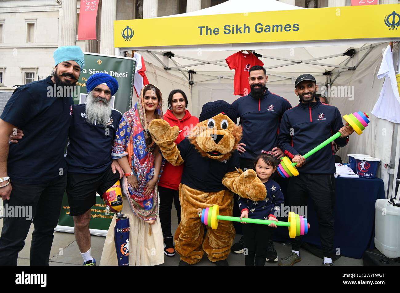 London, UK. 6th Apr, 2024. Sikh Games stall at the Sikh 'Vaisakhi ...