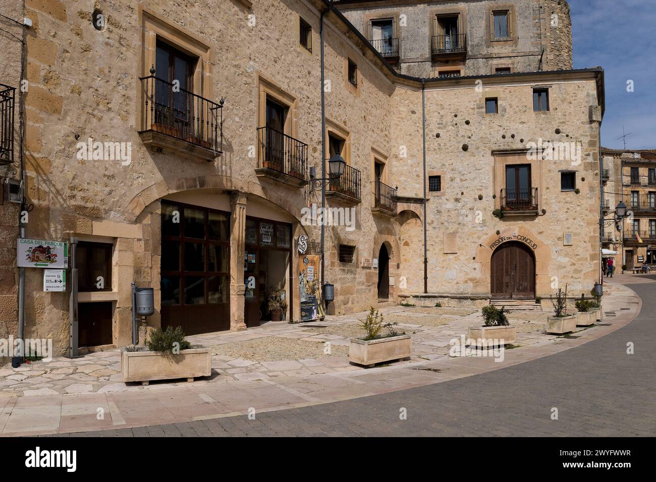 Street of Sepulveda, Segovia province, Spain Stock Photo - Alamy