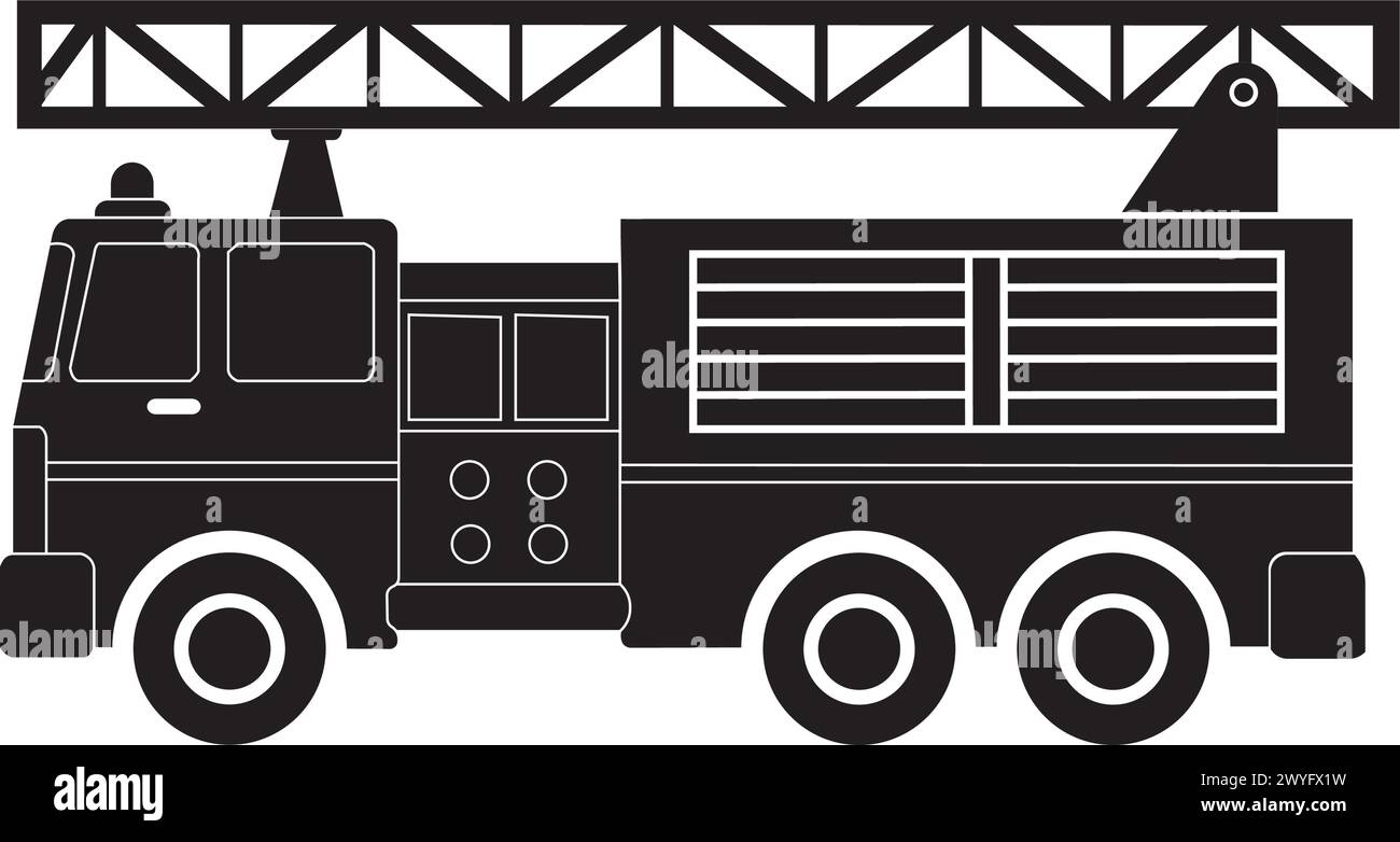 Firefighter trucks Stock Vector Images - Alamy