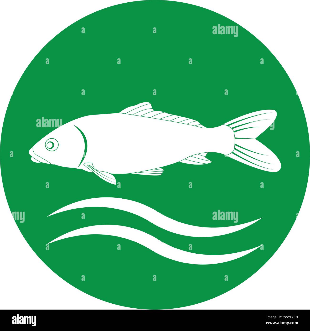 Fish logo vector template design illustration and background Stock ...