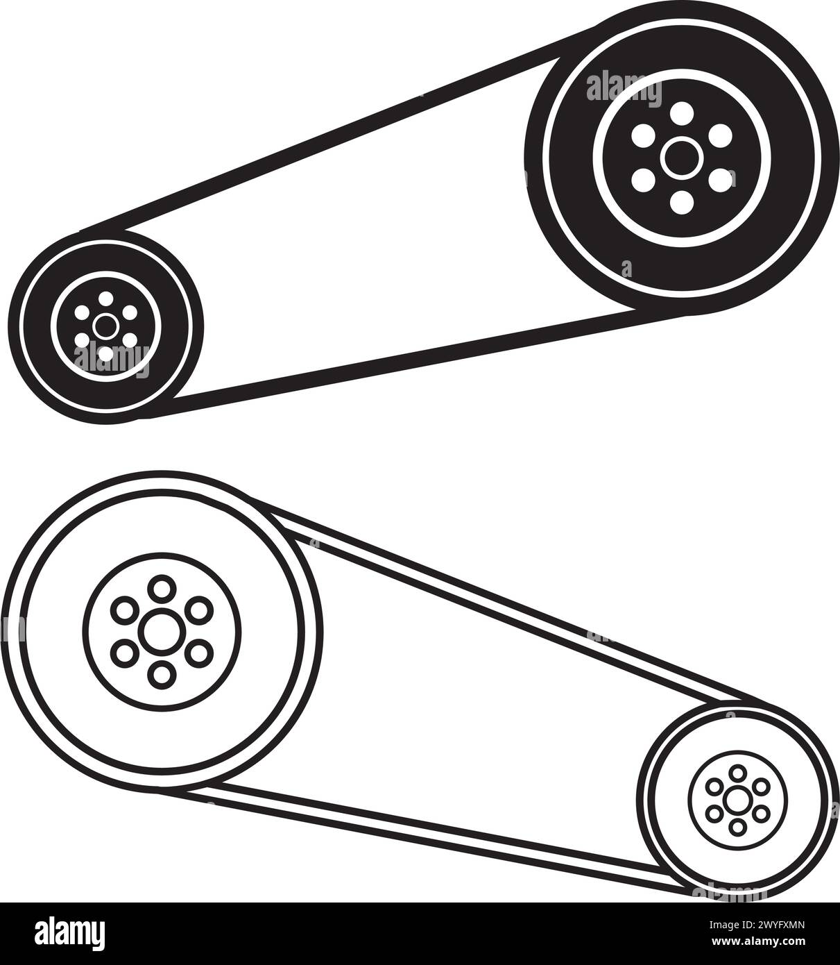 Engine belt icon vector illustration symbol design Stock Vector Image ...