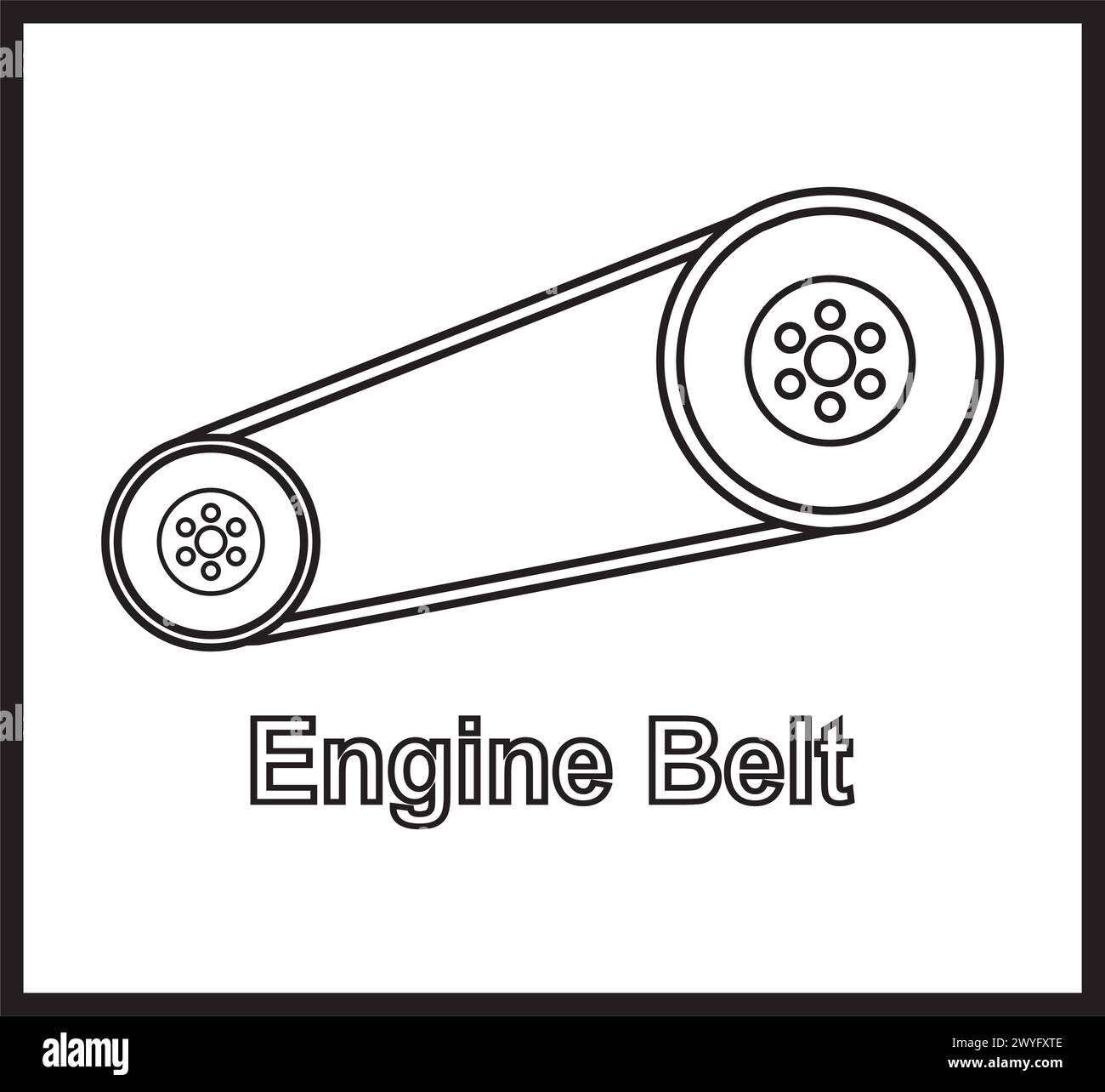 Belt drive motor Black and White Stock Photos & Images - Alamy