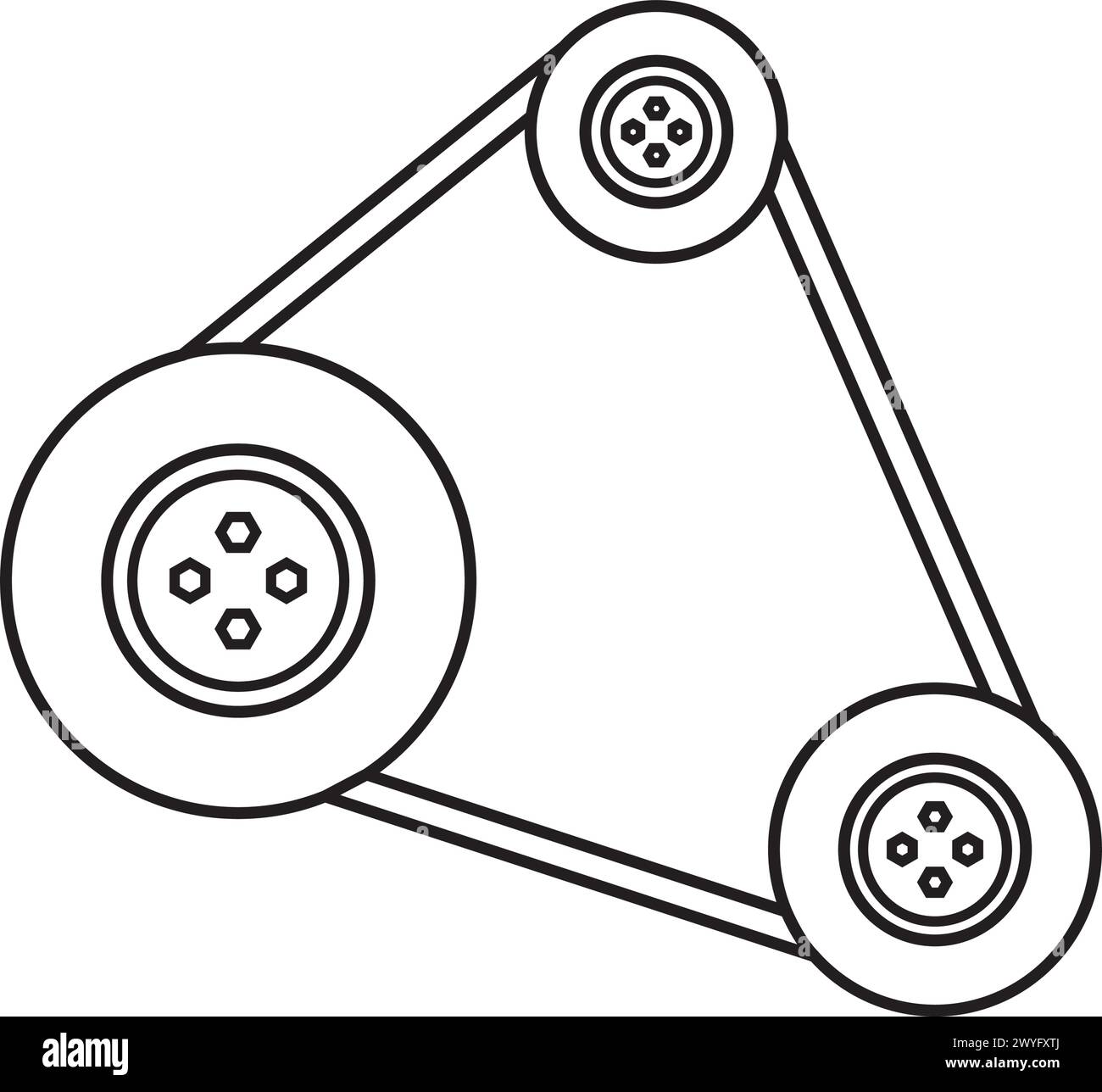 Flat belt drive system hi-res stock photography and images - Alamy