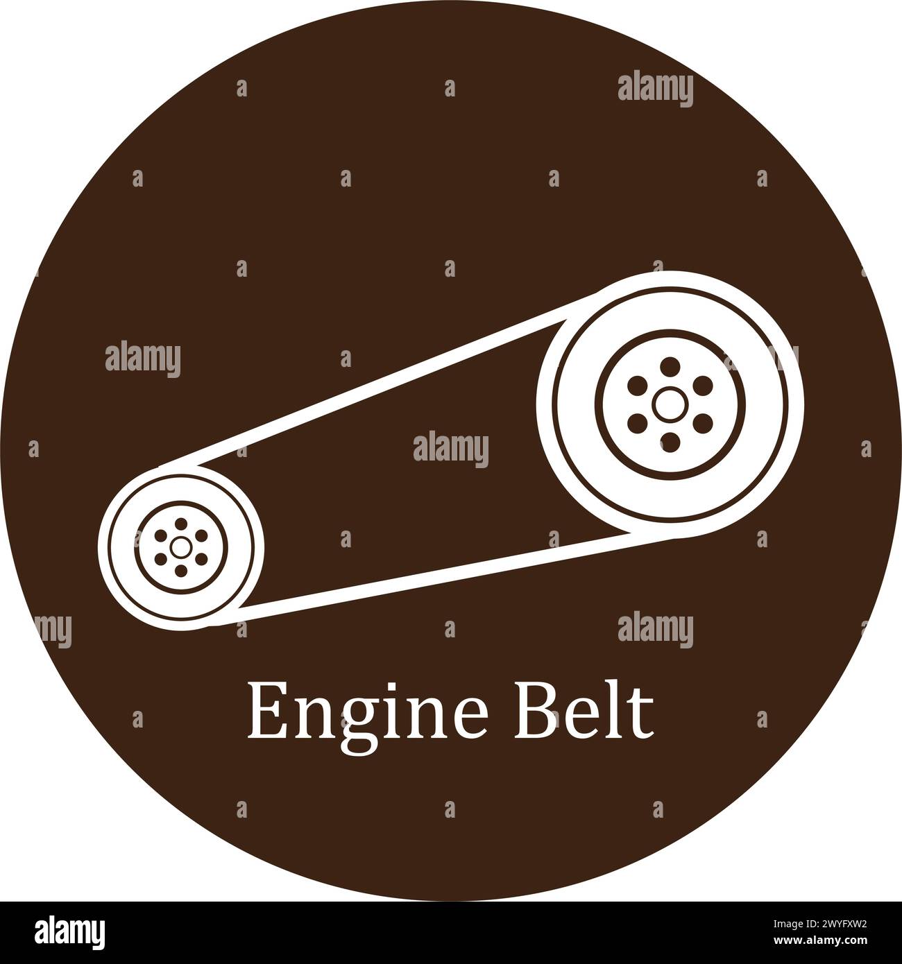 Engine belt icon vector illustration symbol design Stock Vector Image ...
