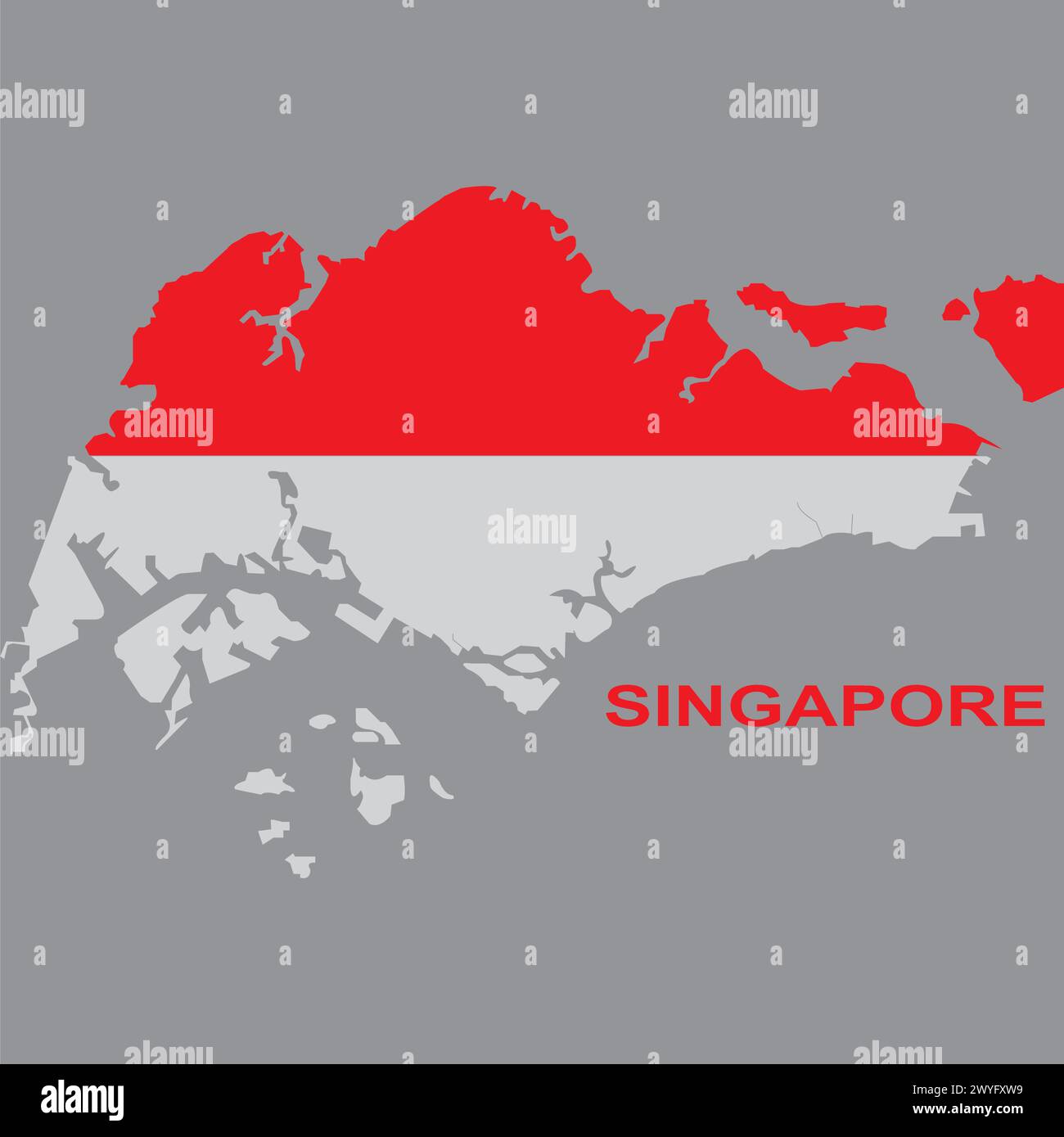 Singapore map icon vector illustration symbol design Stock Vector Image ...