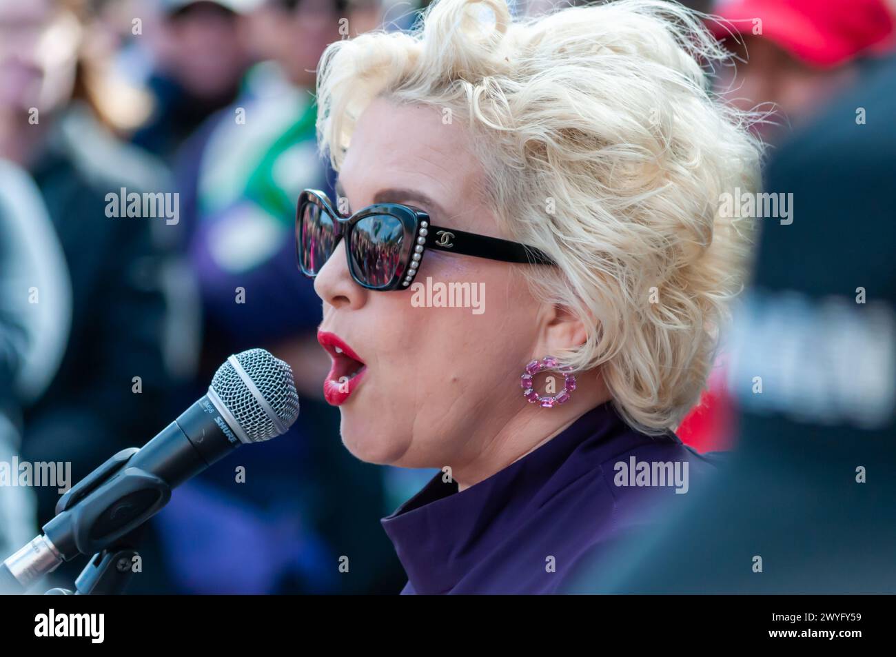 Edinburgh, Scotland, UK. 6th April, 2024. Kellie-Jay Keen-Minshull also ...