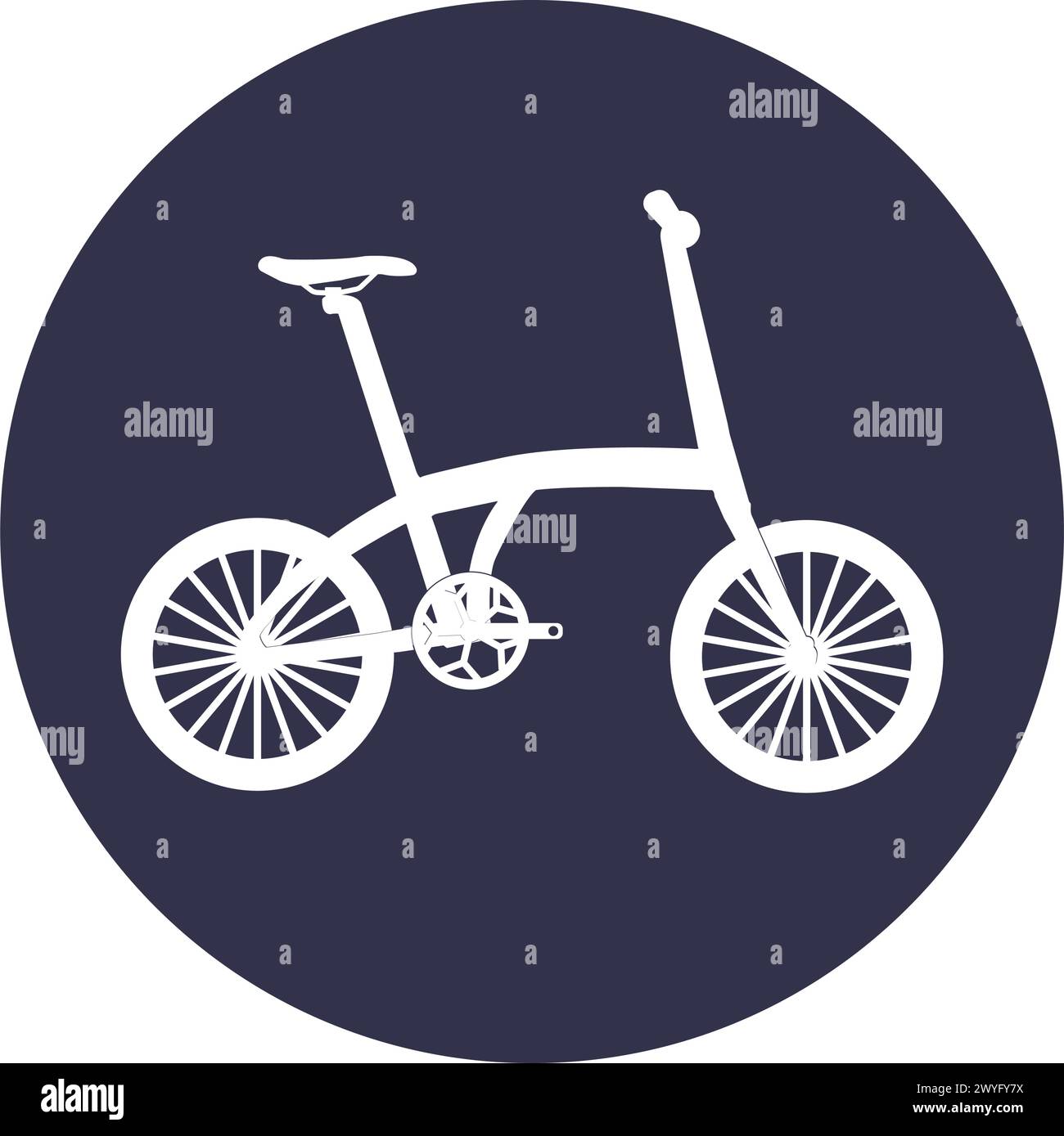 Folding bike icon vector illustration symbol design Stock Vector Image ...