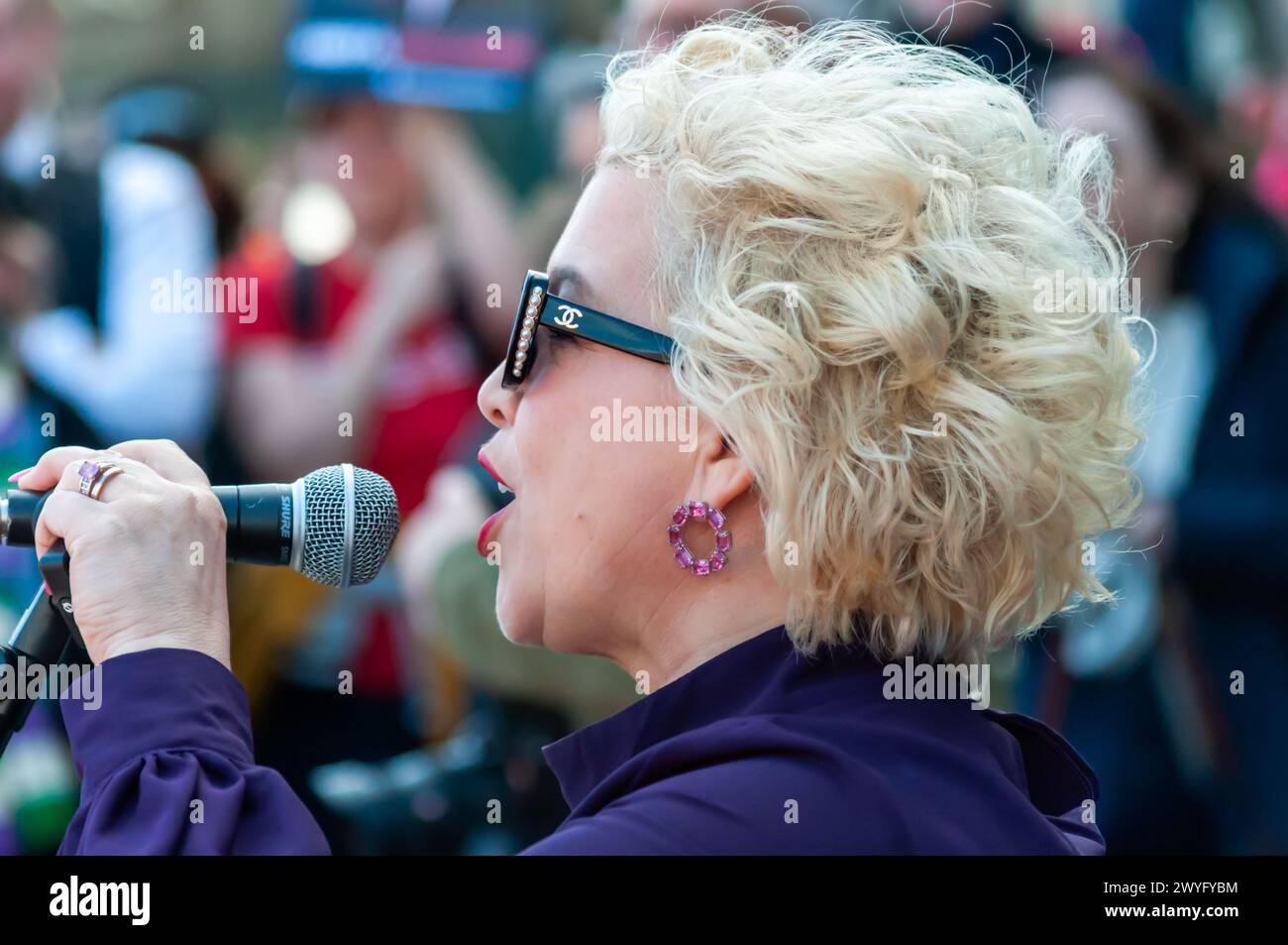 Edinburgh, Scotland, UK. 6th April, 2024. Kellie-Jay Keen-Minshull also ...