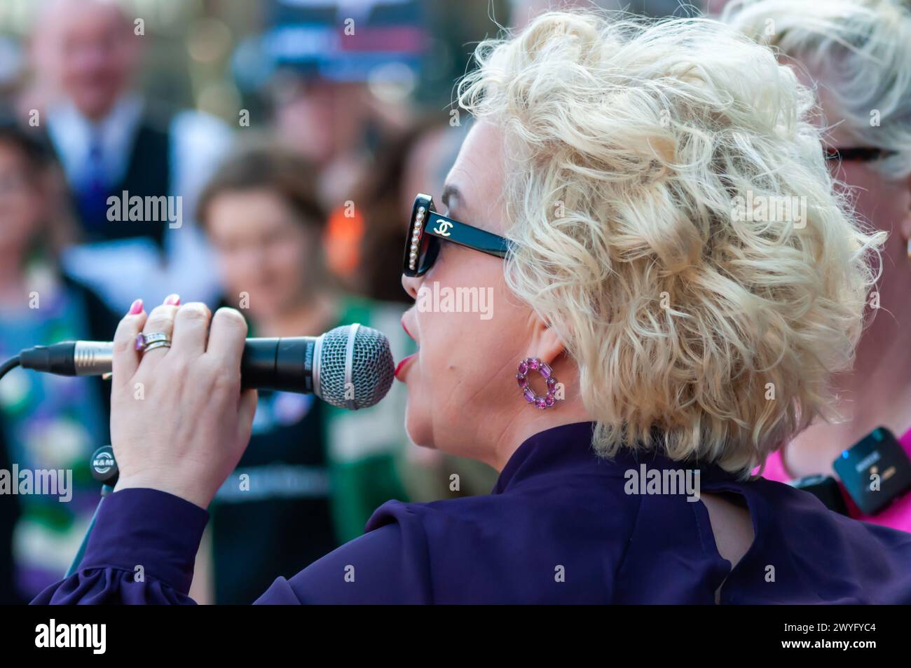 Edinburgh, Scotland, UK. 6th April, 2024. Kellie-Jay Keen-Minshull also ...