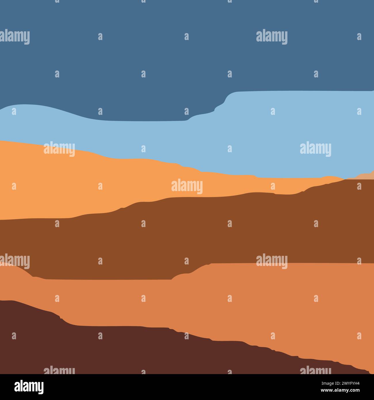 Desert background vector illustration template design Stock Vector ...