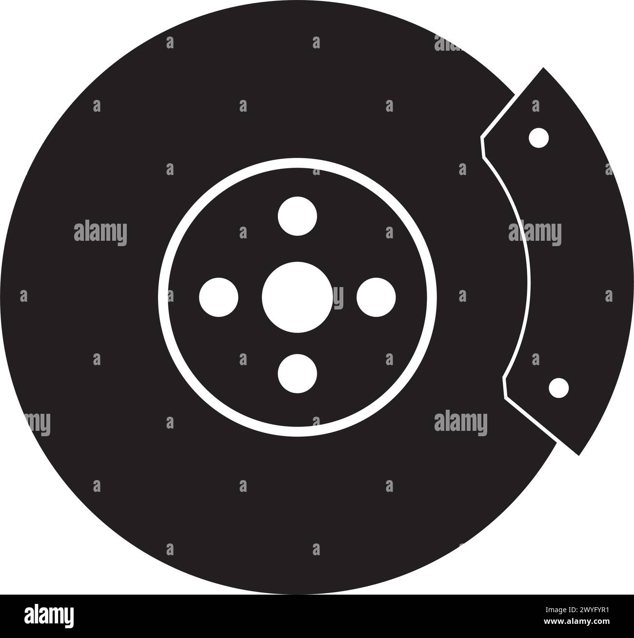 Disc brake pads Stock Vector Images - Alamy