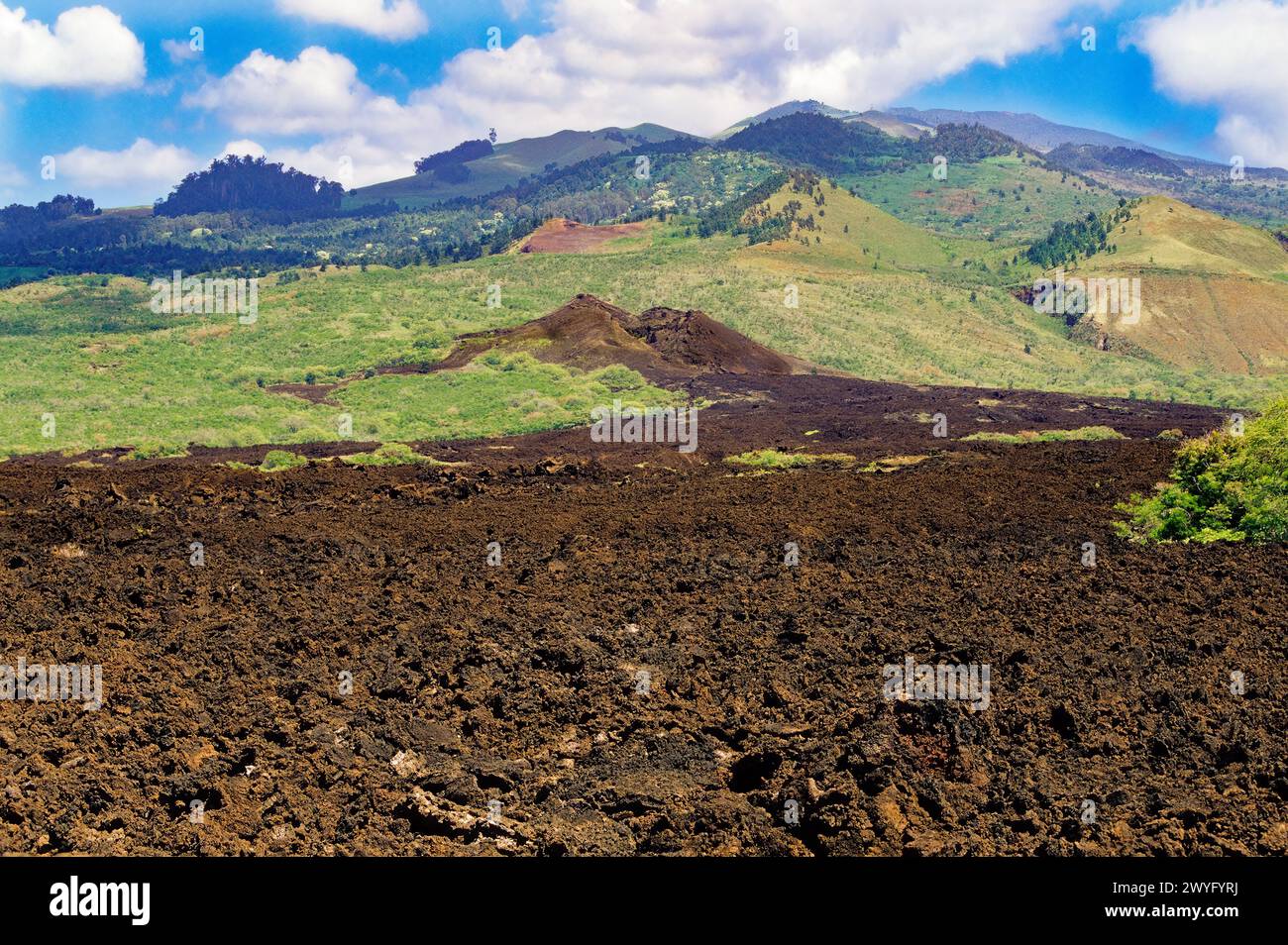 Maui, Hawaii, USA - Last Volcanic Eruption, 1790, Pu'u Ola'i, southwest ...