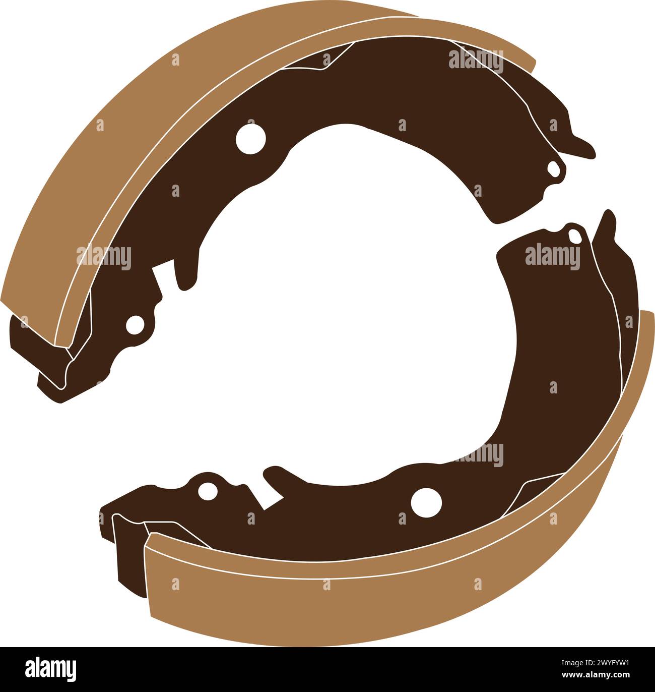 Brake pad icon vector illustration symbol design Stock Vector Image ...