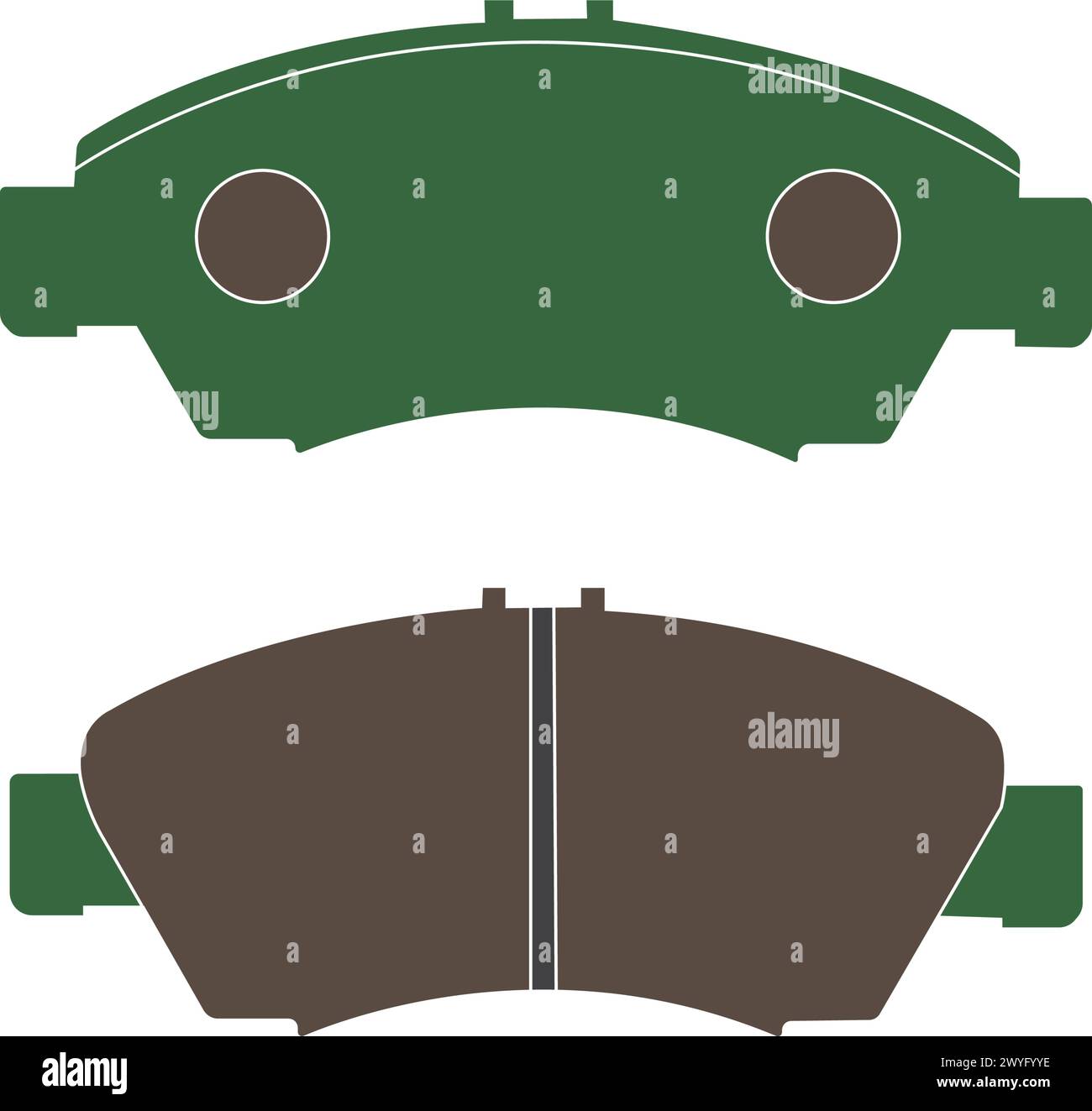 Disc brake pads Stock Vector Images - Alamy