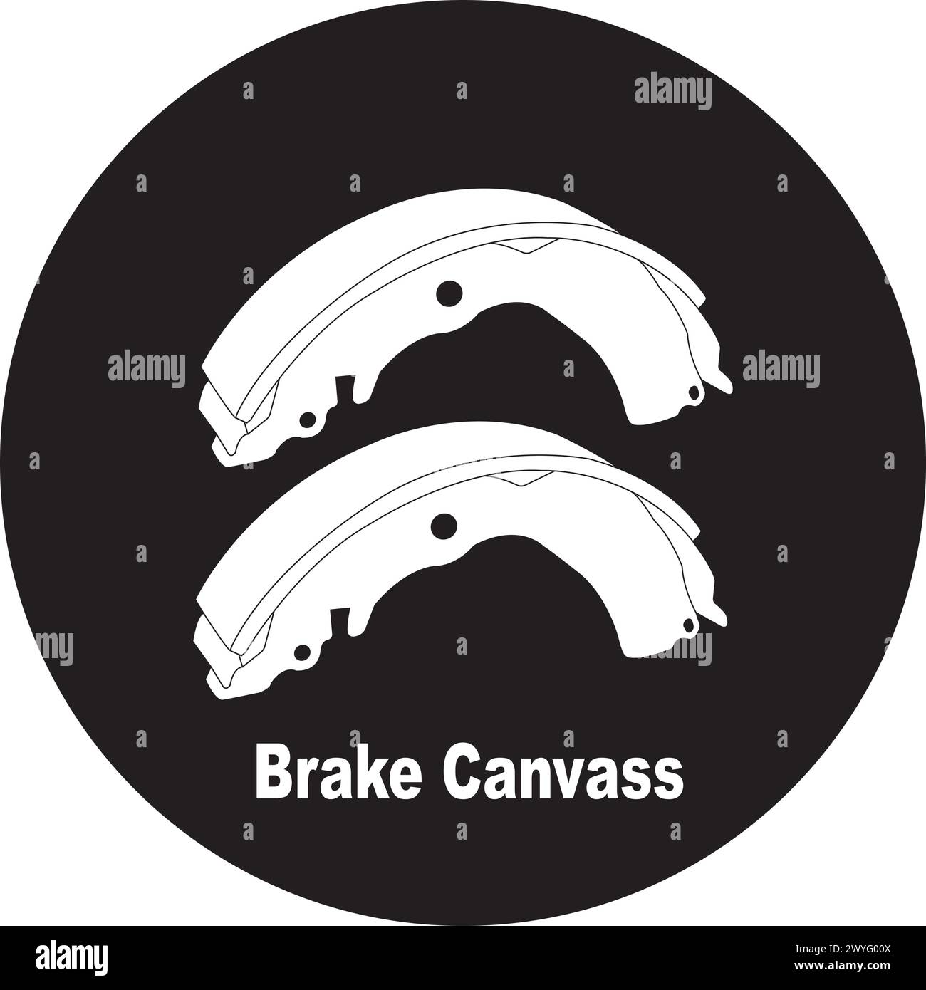 Brake pad icon vector illustration symbol design Stock Vector Image ...