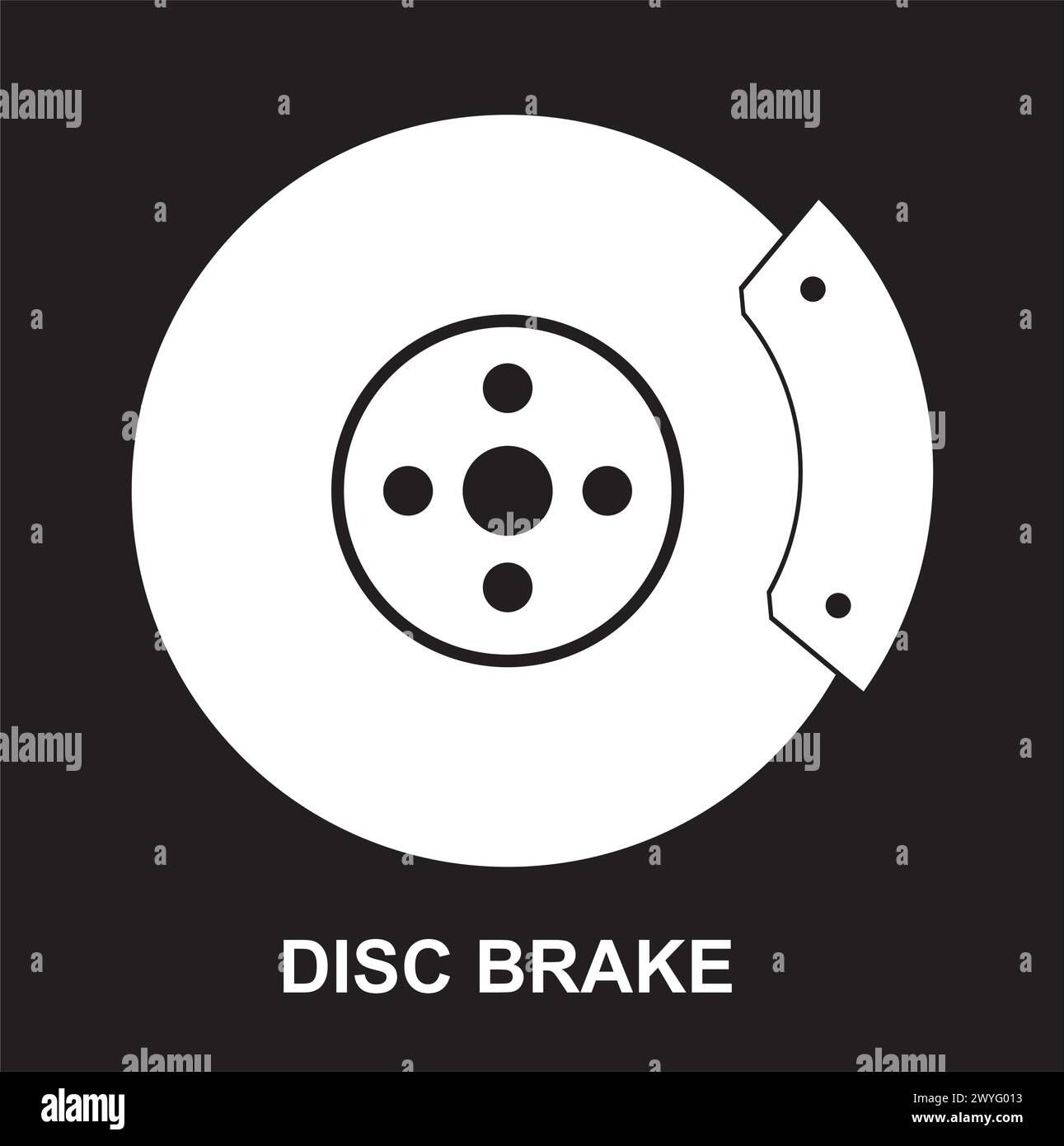 Disc brake pads Stock Vector Images - Alamy