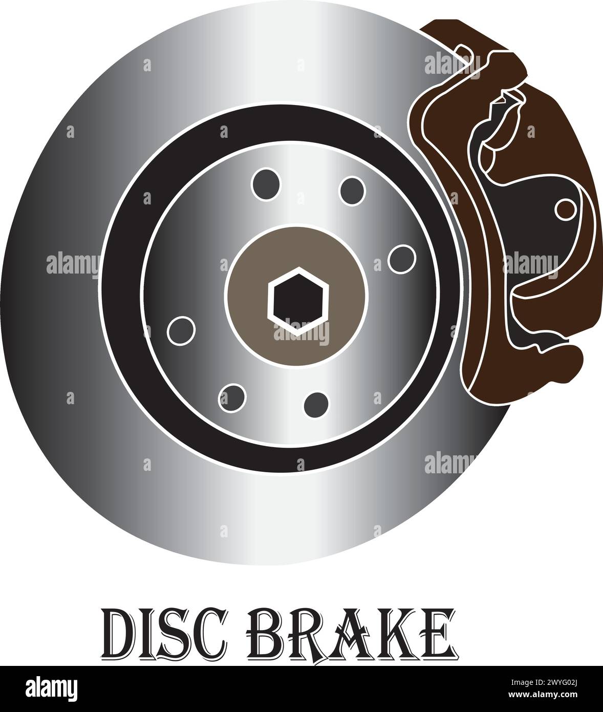 Disc brake pads Stock Vector Images - Alamy
