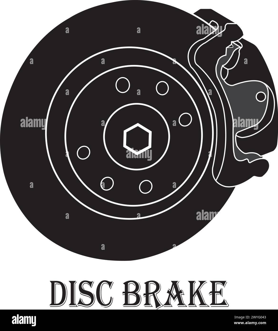 Disc brake pads Stock Vector Images - Alamy