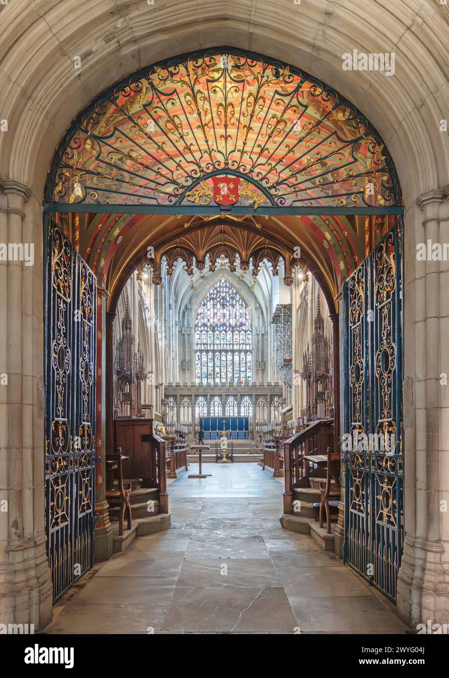 Interior of York Minster Stock Photo - Alamy