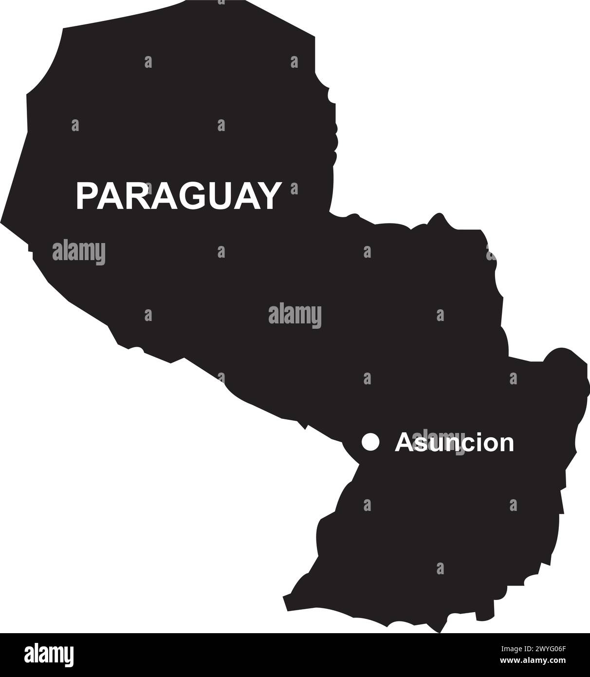 Paraguy map icon vector illustration design Stock Vector Image & Art ...