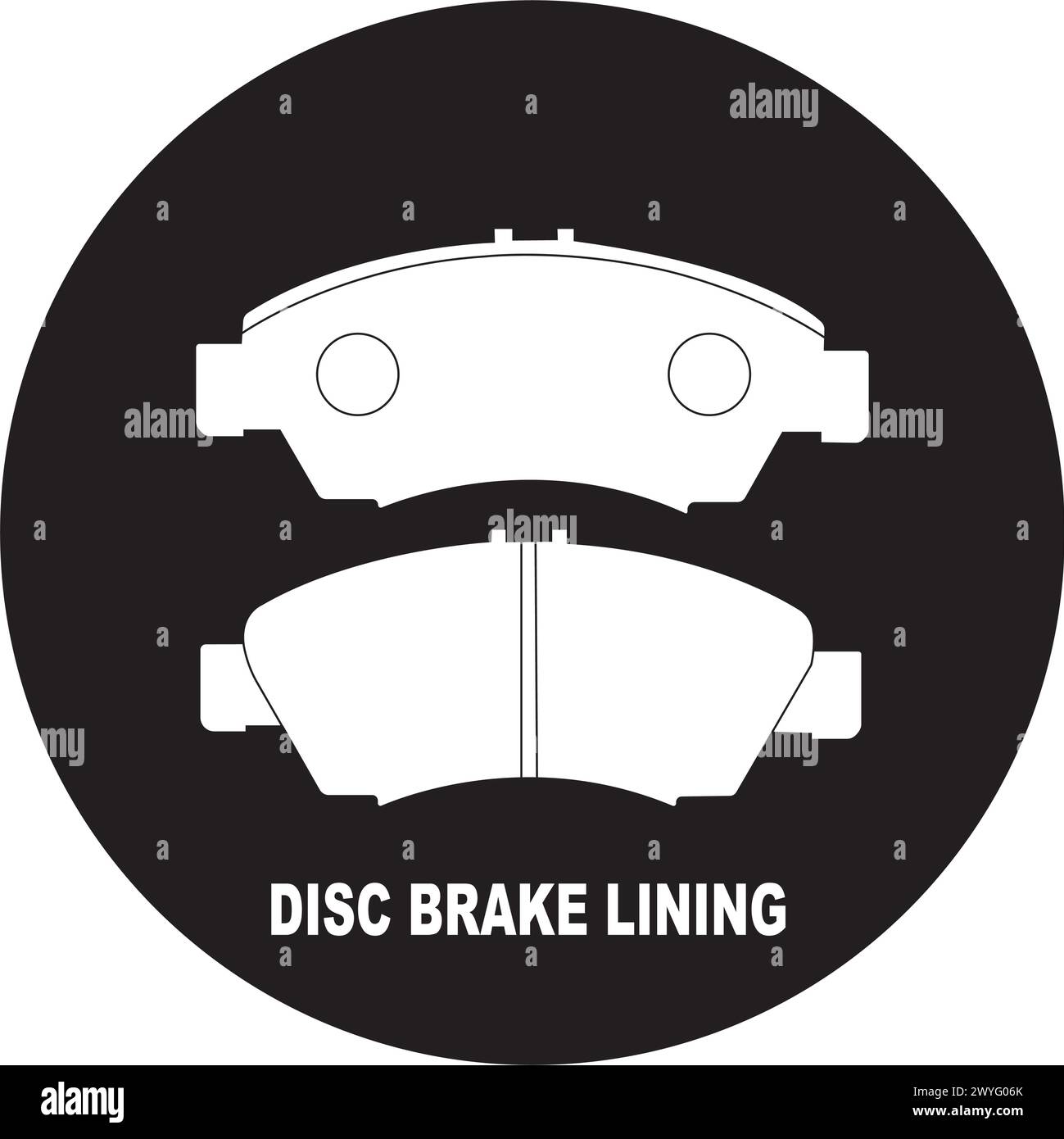Disc brake pads Stock Vector Images - Alamy