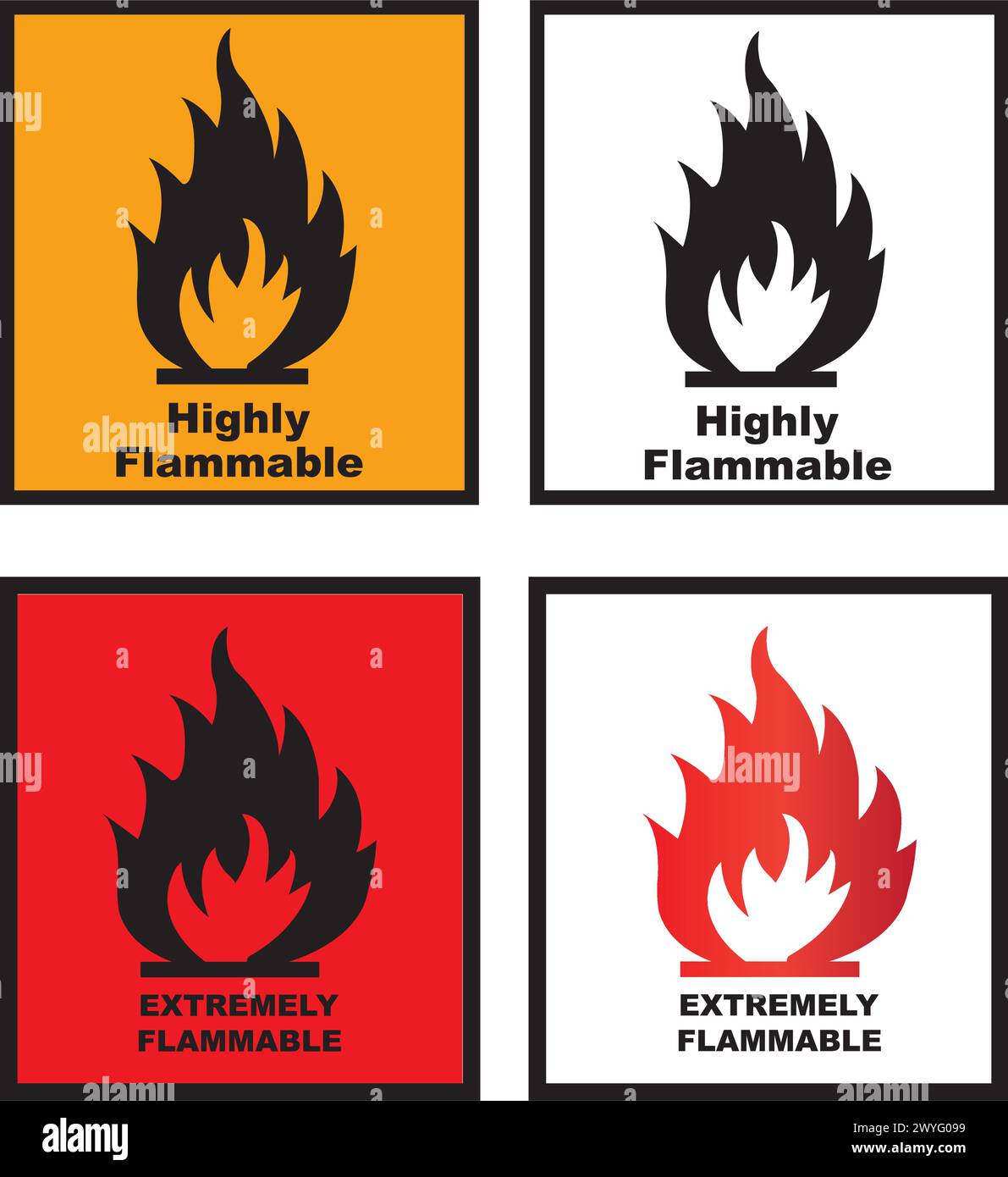 Chemical hazard icon, dangerous for the environment substance warning ...