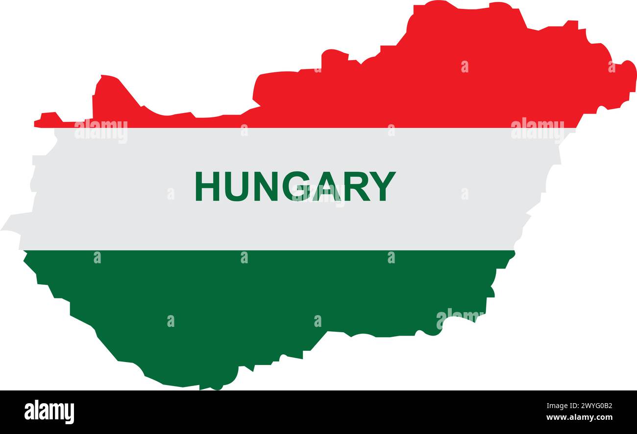 Detailed political map hungary hi-res stock photography and images - Alamy