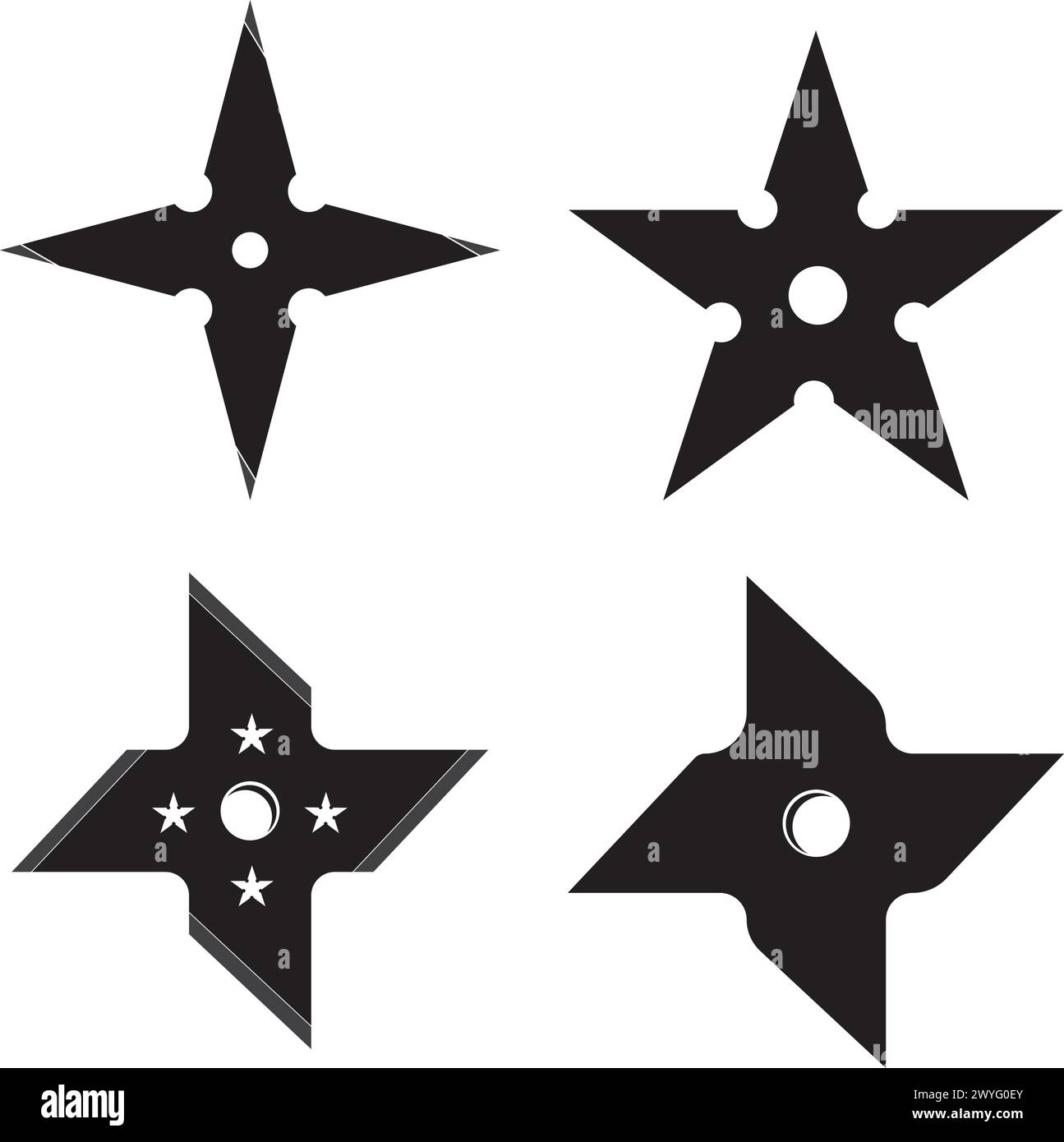 Shuriken icon vector illustration symbol design Stock Vector Image ...
