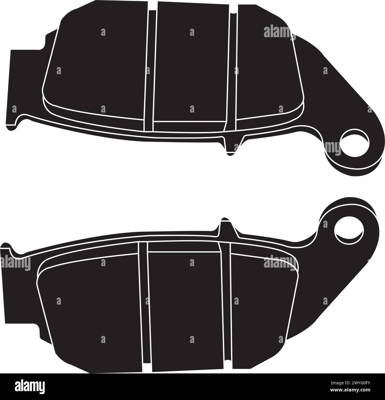 Disc brake pads Stock Vector Images - Alamy