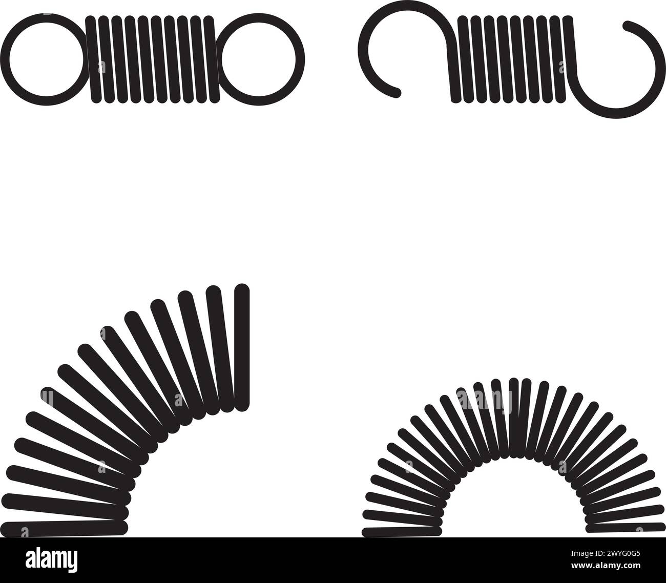 Metal spring vector icon illustration design template Stock Vector ...