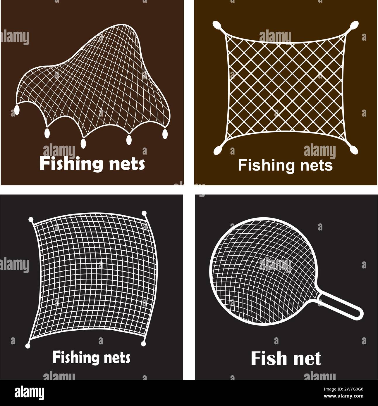 Mosquito net fishing Stock Vector Images - Alamy